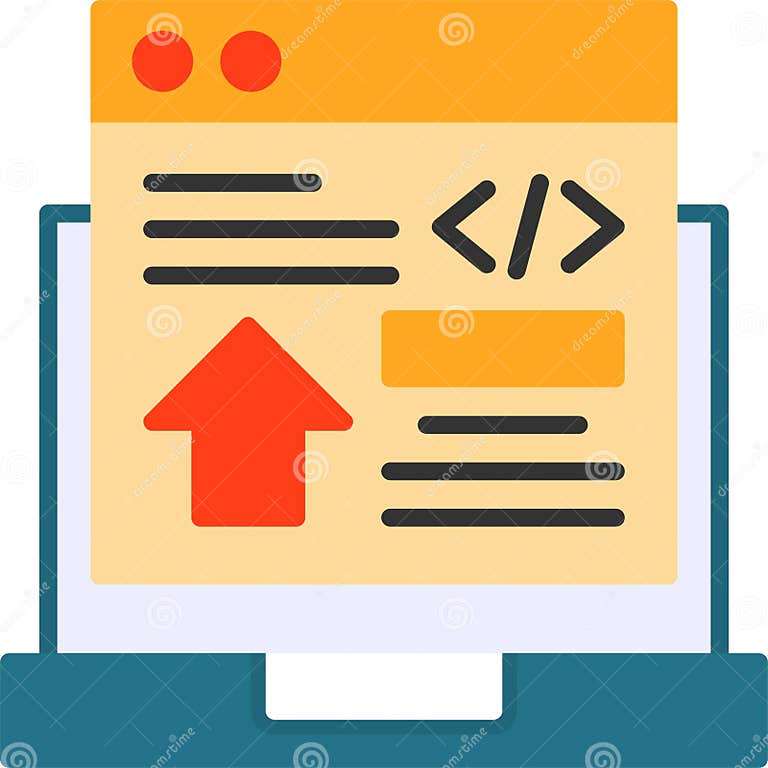 Frontend Development Vector Icon Design Stock Illustration ...