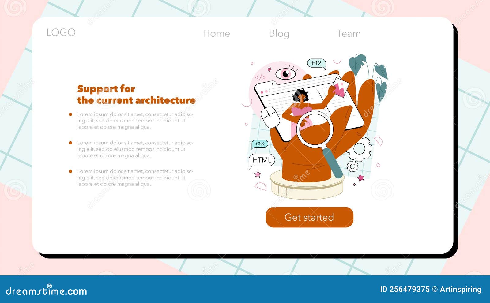 Frontend Website Development Compare Comparison Html Css Javascript Royalty Free Illustration