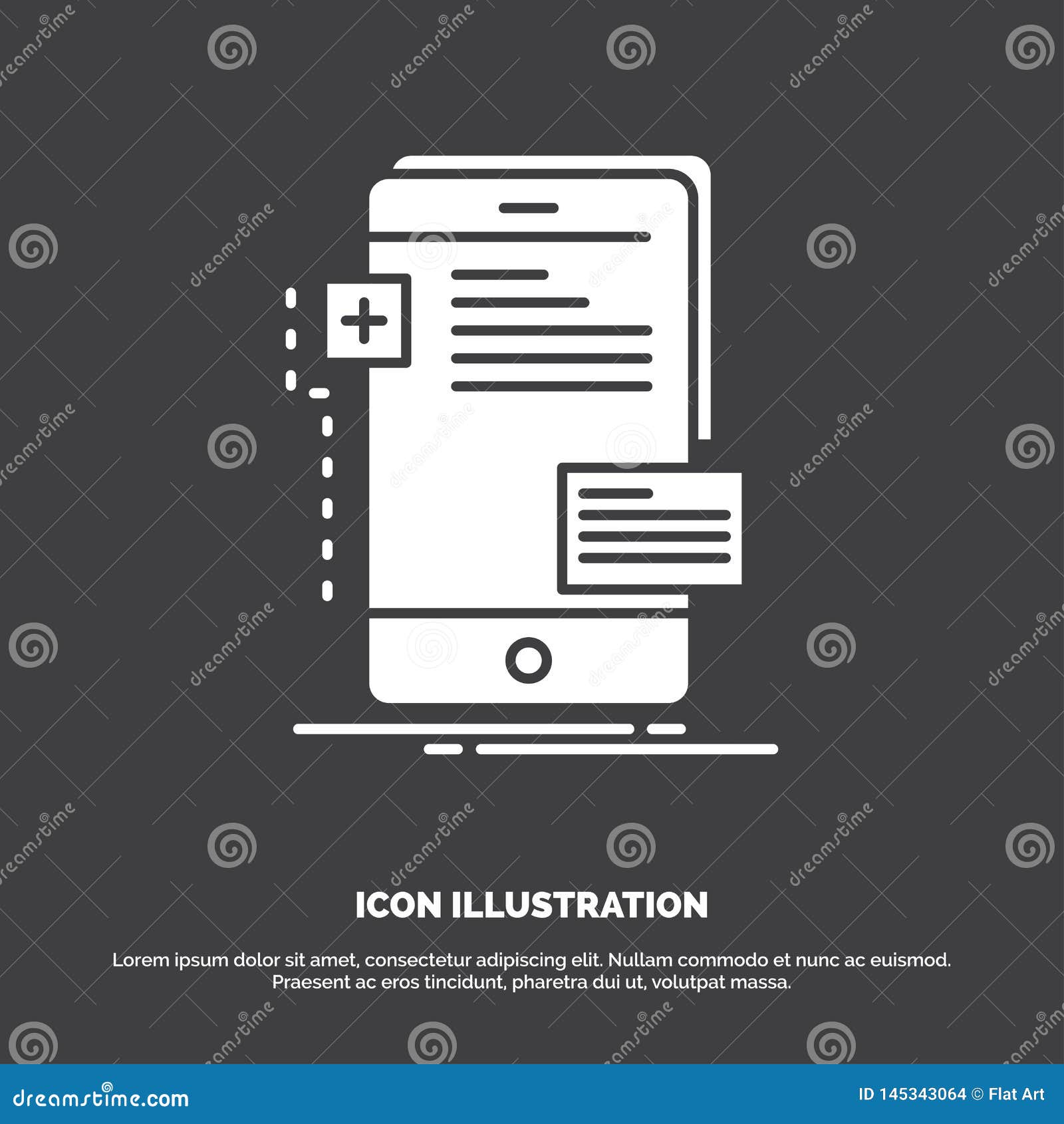 Frontend Interface Mobile Phone Developer Icon Glyph Vector Symbol For Ui And Ux Website