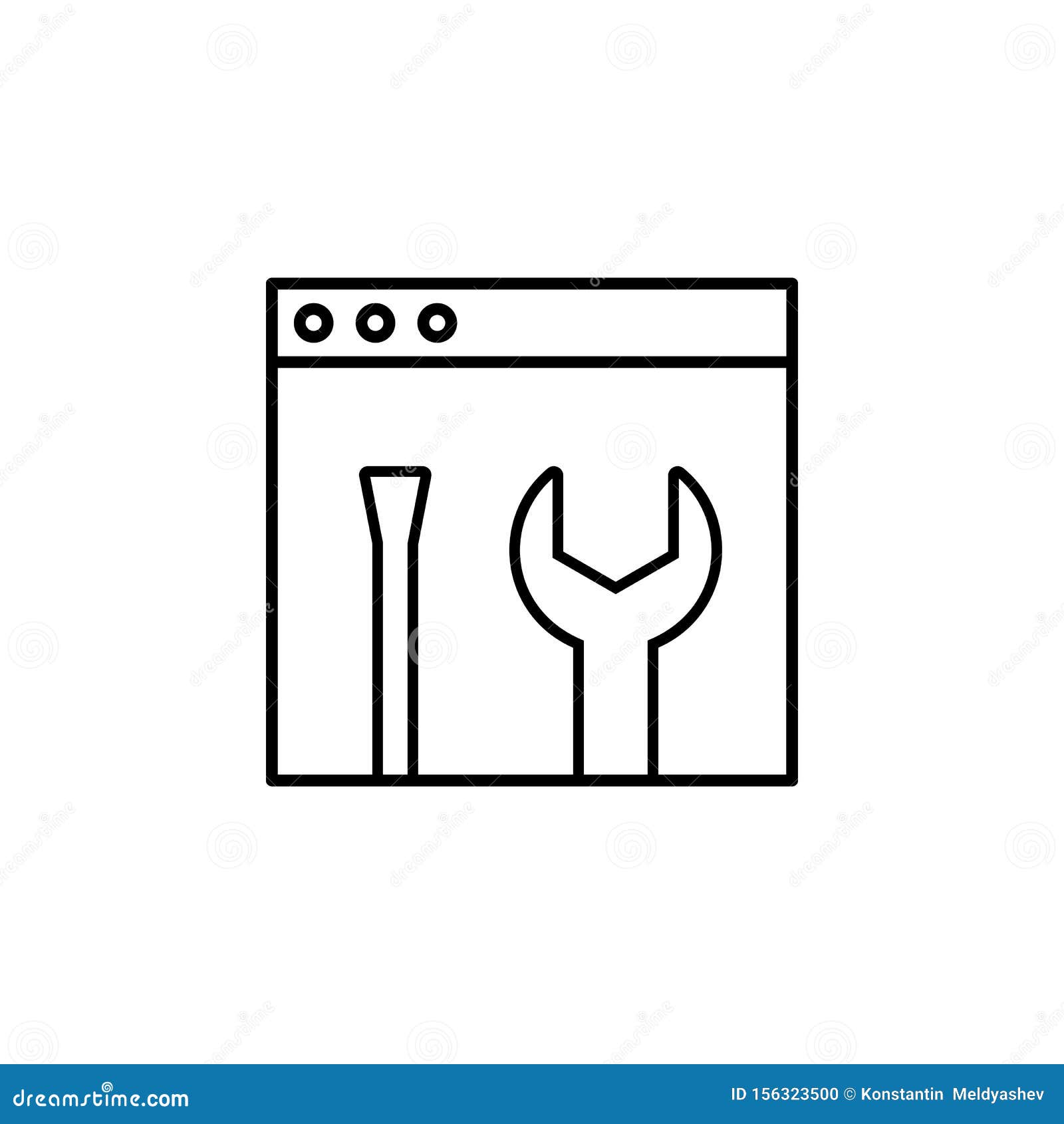 Frontend, Seo, Backend Icon. Simple Outline Vector of Web Design Development Set Icons for UI ...