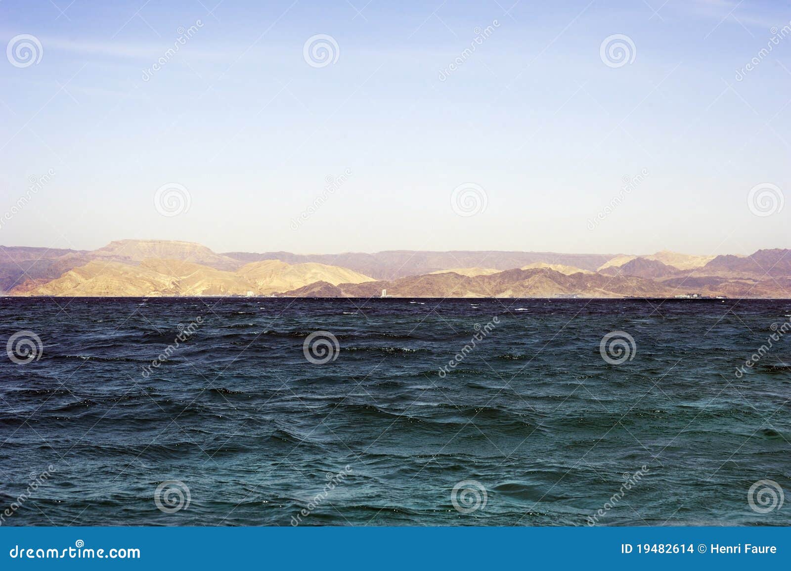 Frontera De Israel - De Egipto En El Golfo De Aqaba Foto de archivo ...
