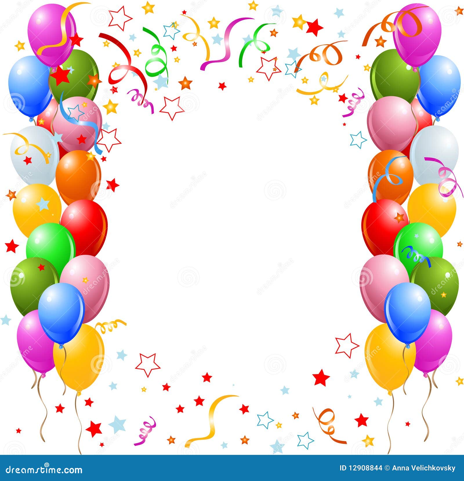 Marco Para Fotos Hecho Con Globos De Colores. Para