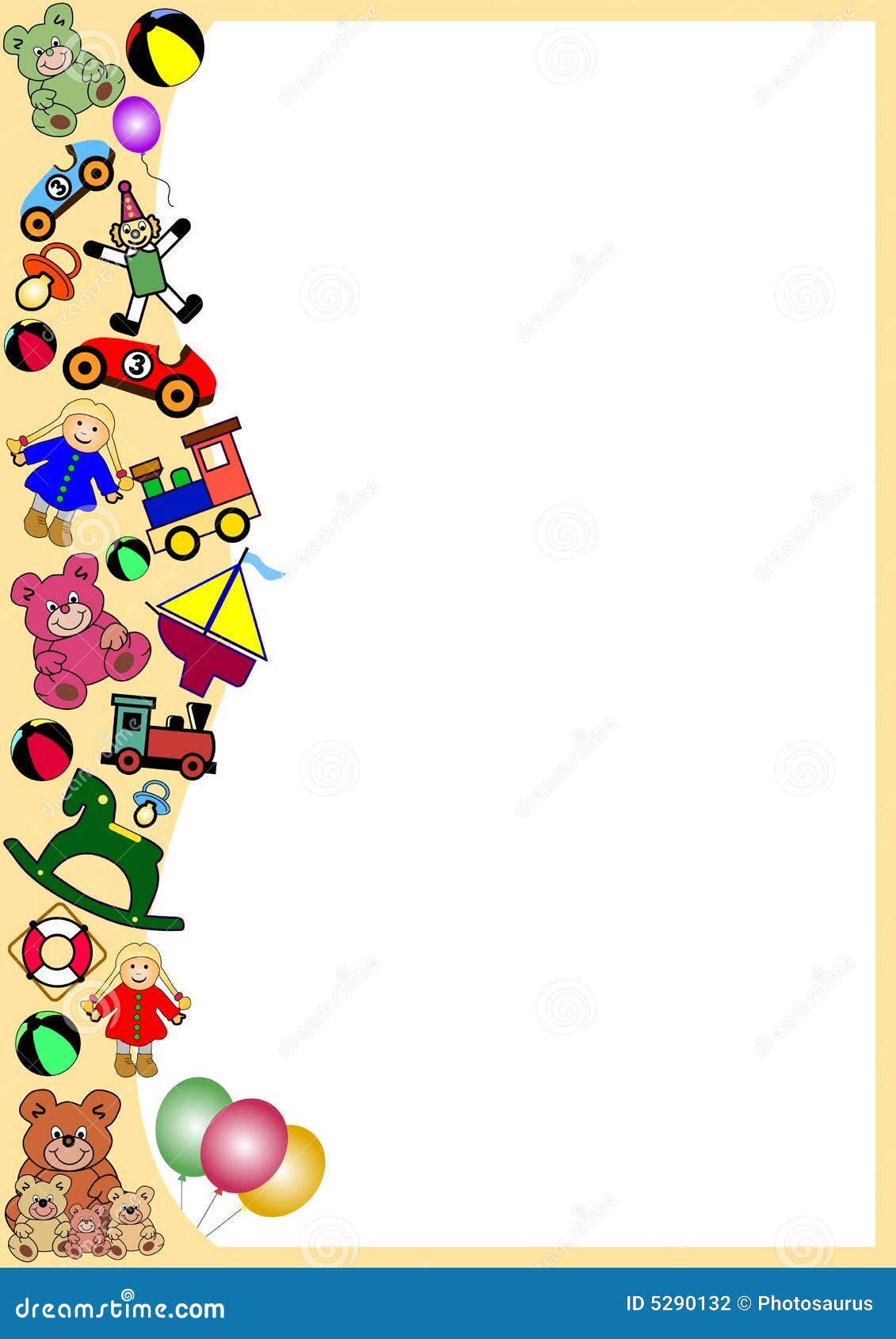 Frontera de los juguetes ilustración del vector. Ilustración de ...