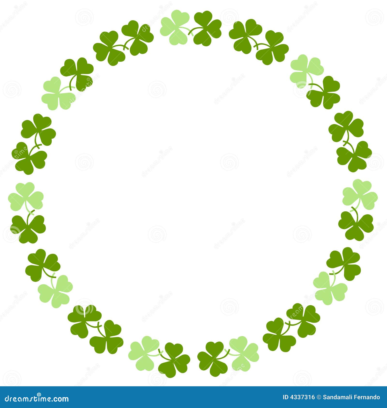 Frontera del trébol ilustración del vector. Ilustración de vacaciones ...
