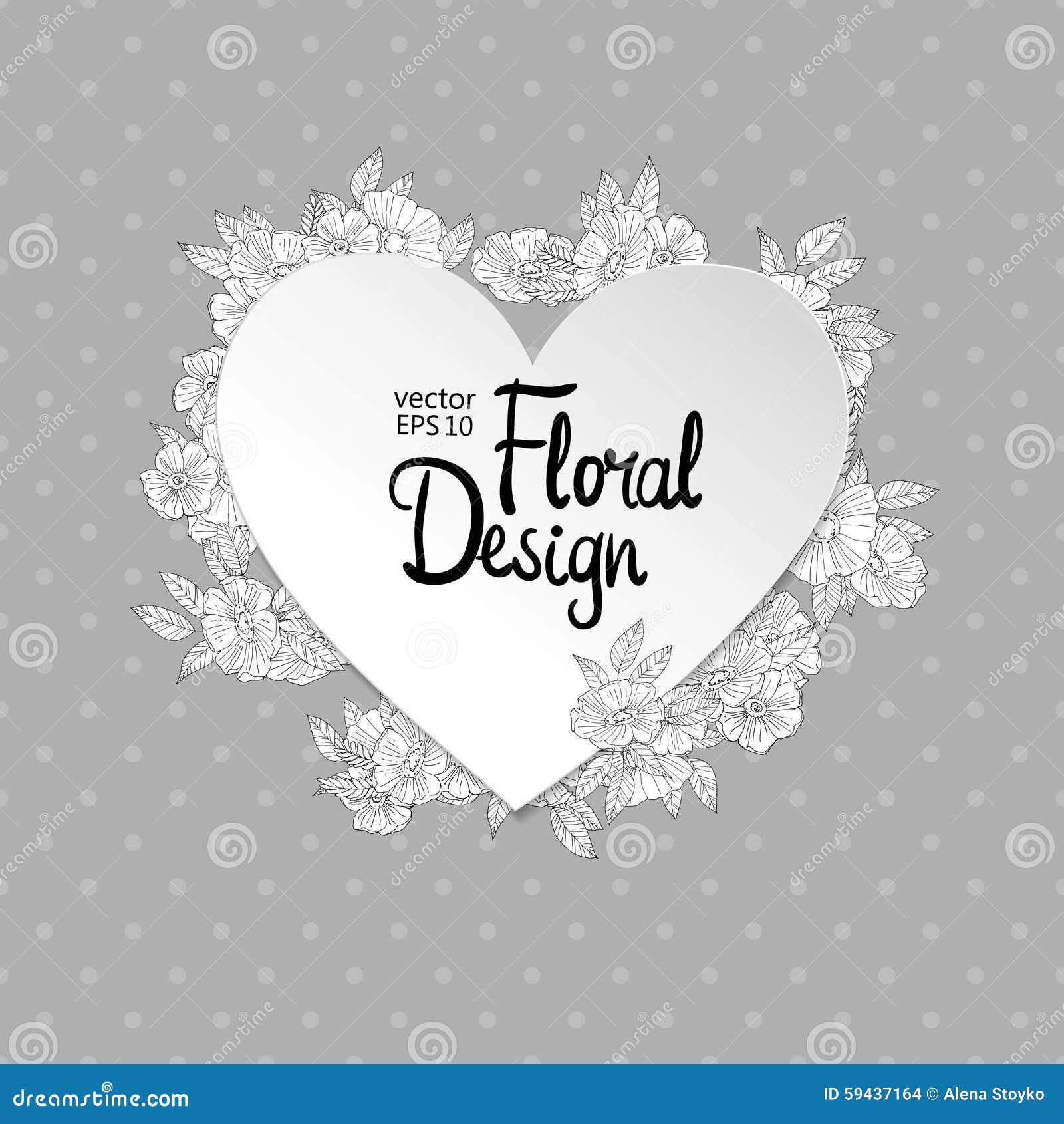 Frontera Floral Hecha Con Las Flores Incompletas Ilustración del Vector ...