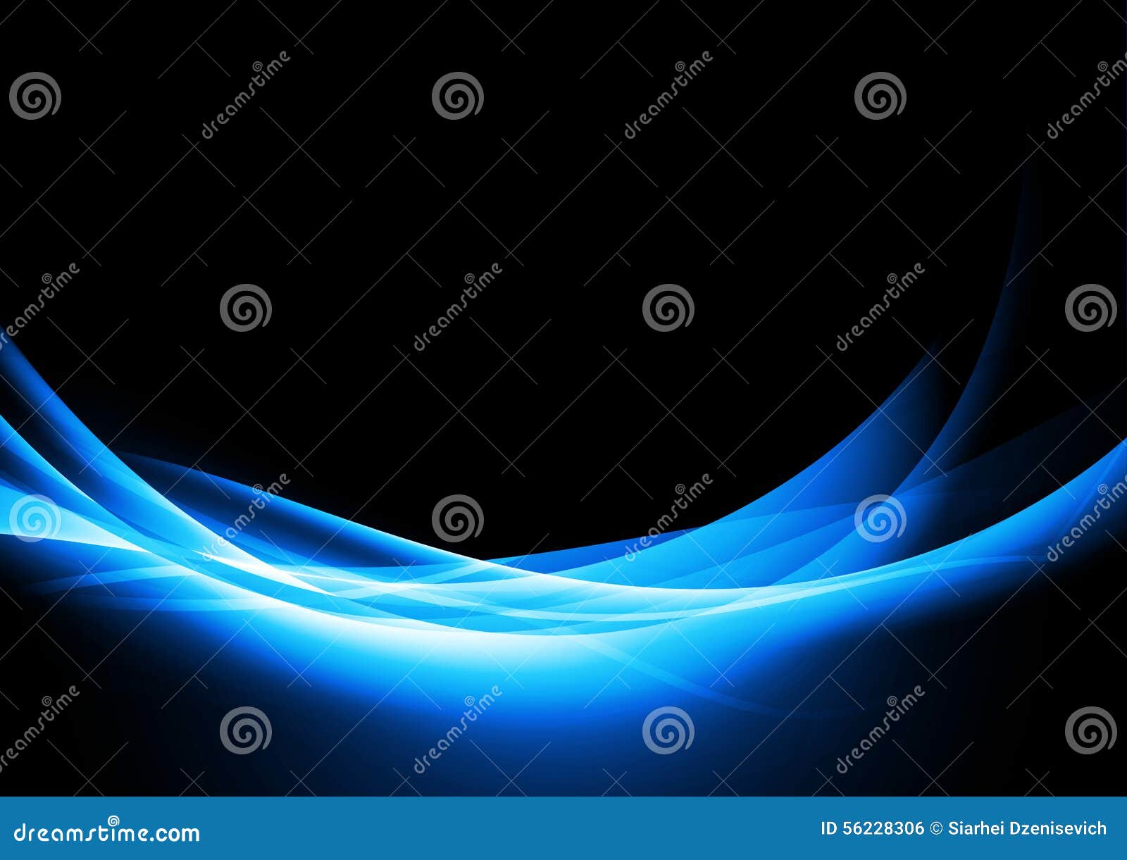 Frontera Moderna Del Poder Abstracto Azul De La Energía Ilustración del ...