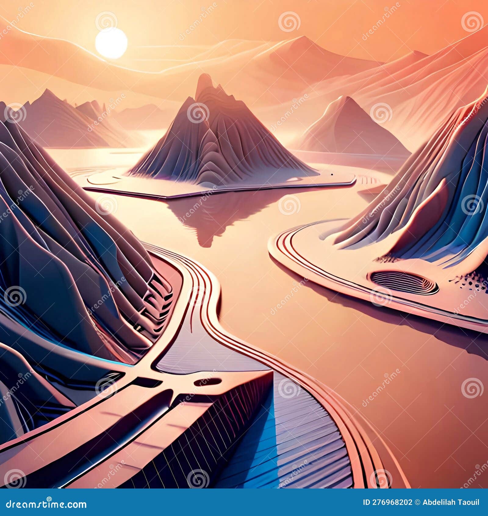 Epic Abstract Poster Or Background With Fractals. Bigscale Image. Stock ...