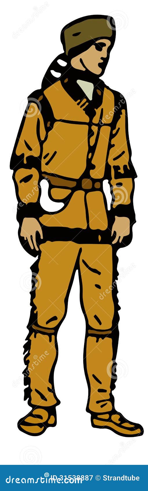 Frontier man stock illustration. Illustration of cowboy - 31538887