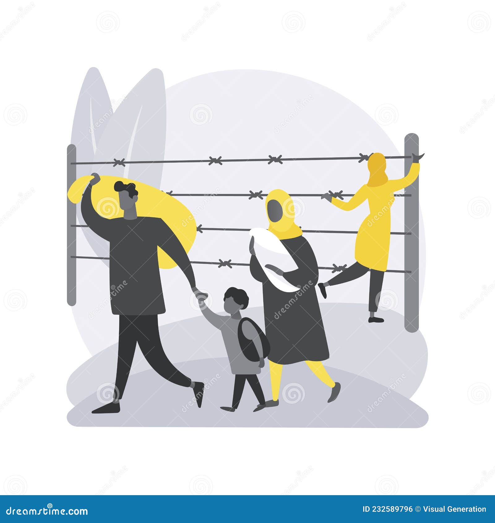 Frontier Migration Abstract Concept Vector Illustration. Stock Vector ... Frontier Migration Abstract Concept Vector Illustration. Stock Vector ...