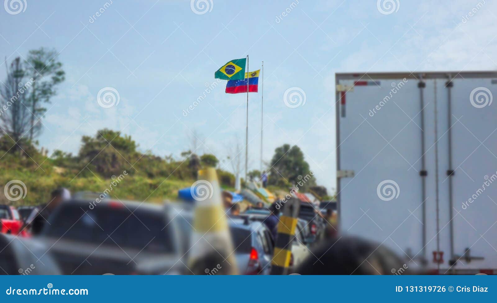 Frontier between Venezuela and Brazil Editorial Photo - Image of ...