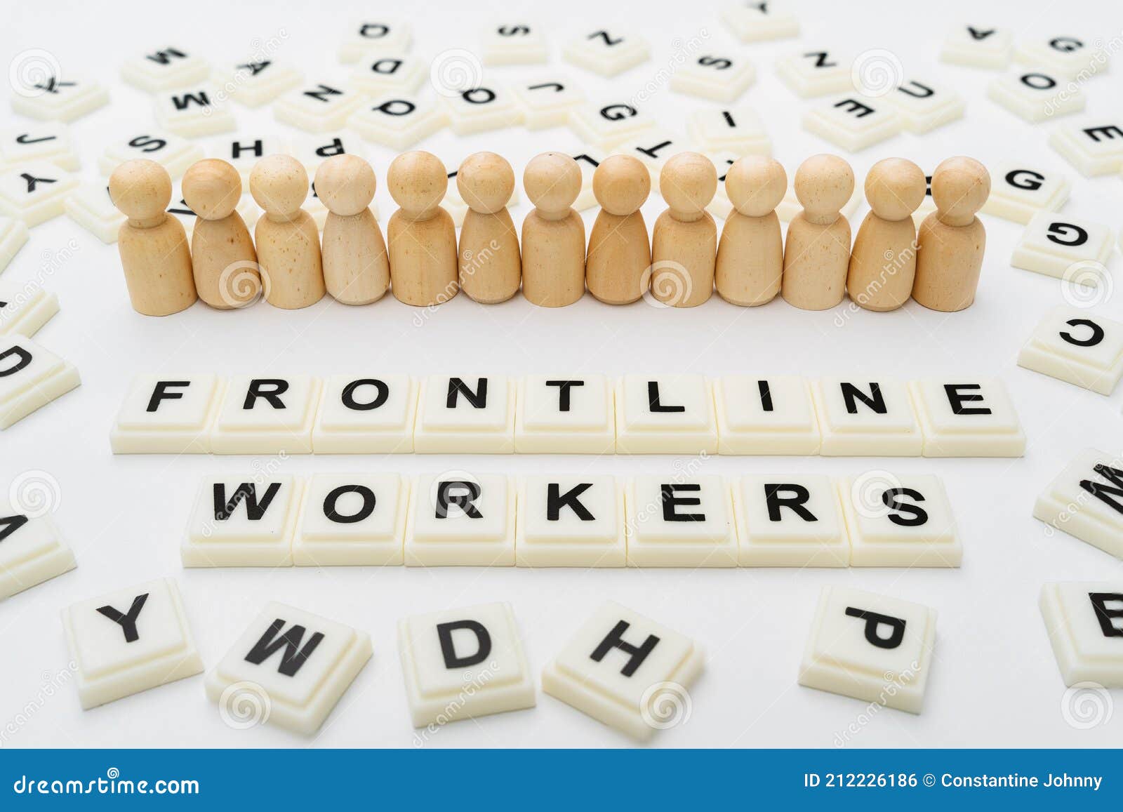 Workers Resilience Blue Brochure Template Royalty-Free Stock Photo ...
