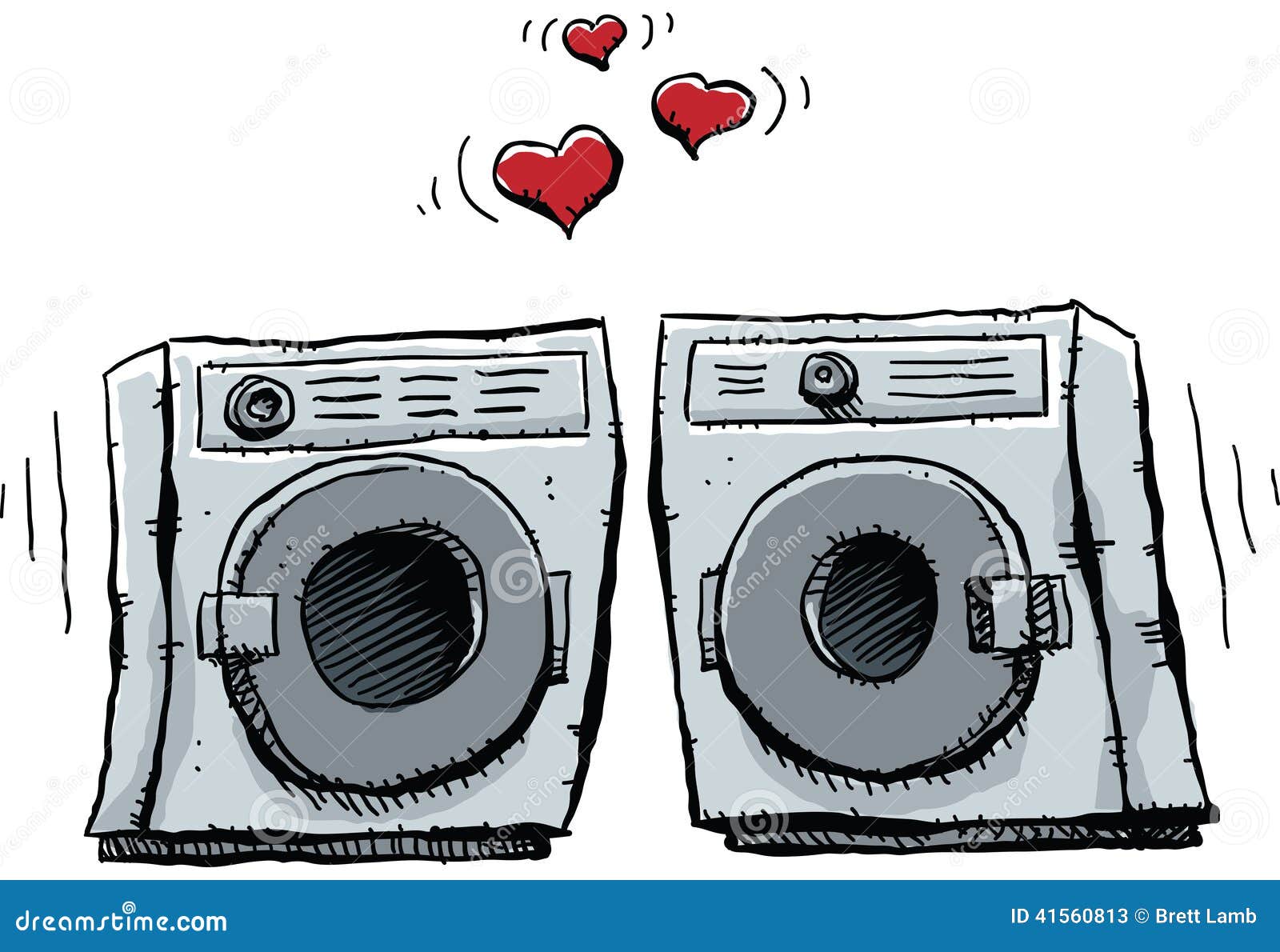 Frontloading Love stock illustration. Illustration of washing - 41560813