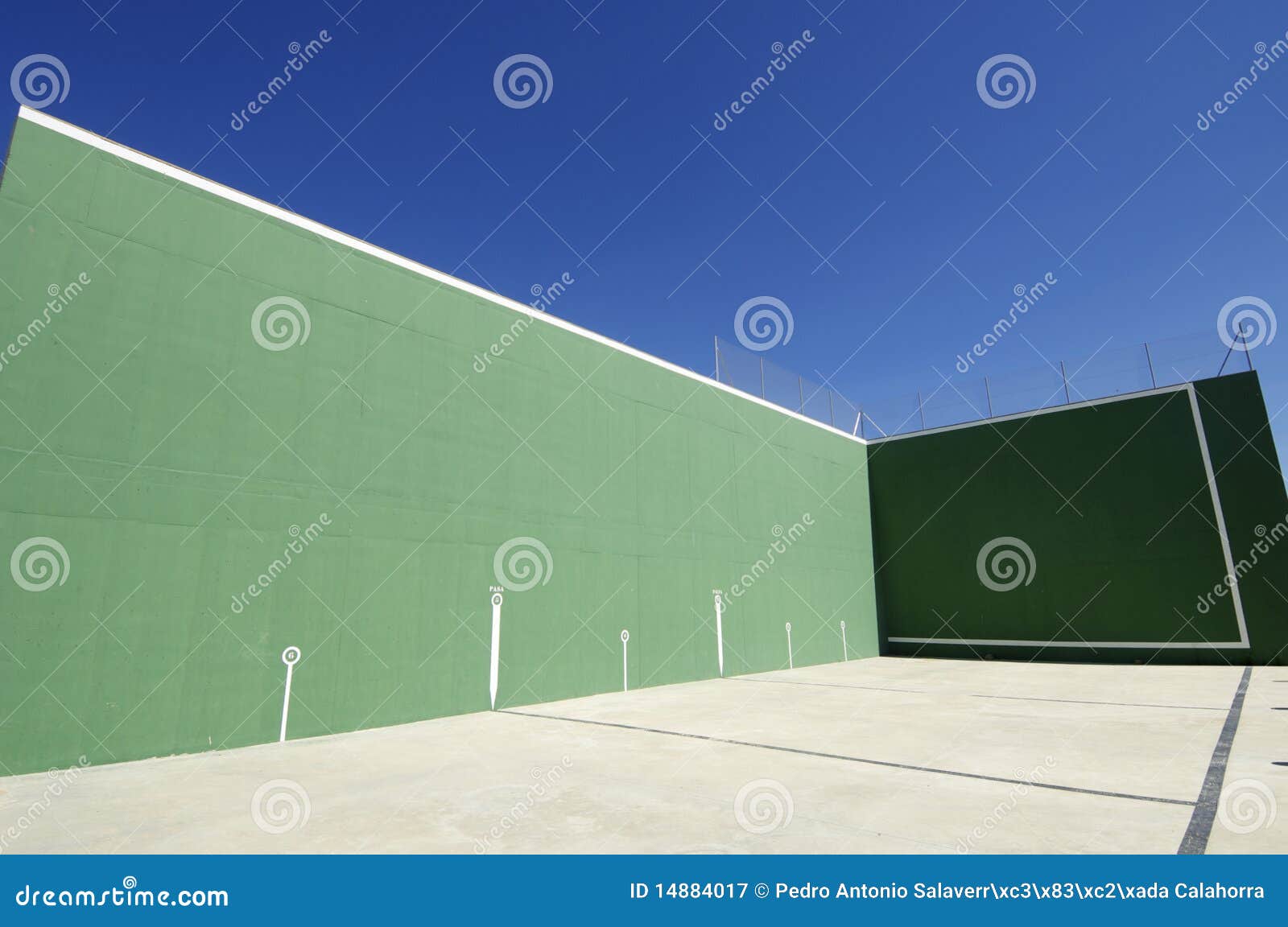 Fronton stock image. Image of spain, court, cement, pelota - 14884017