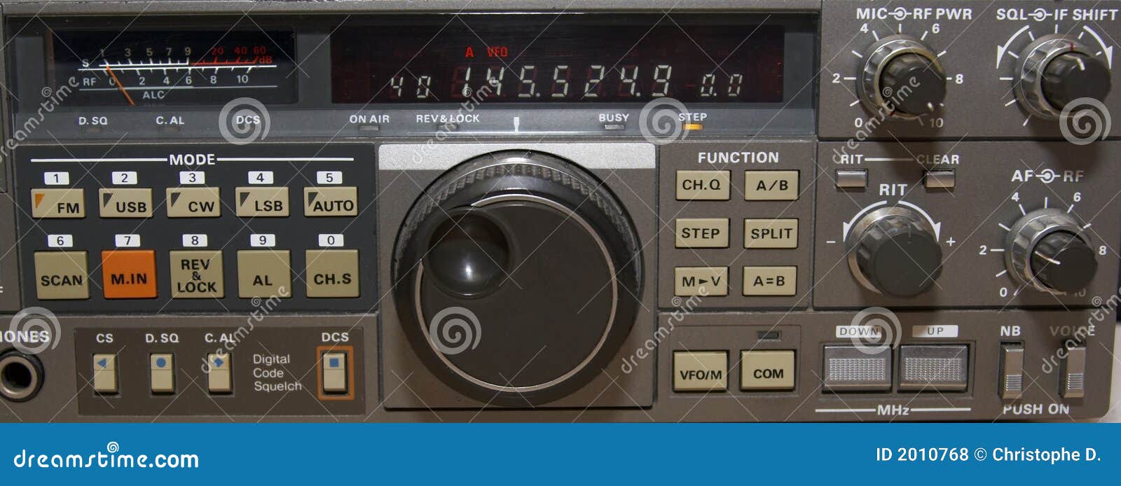 Frontpanel stock photo. Image of control, tuning, exact - 2010768