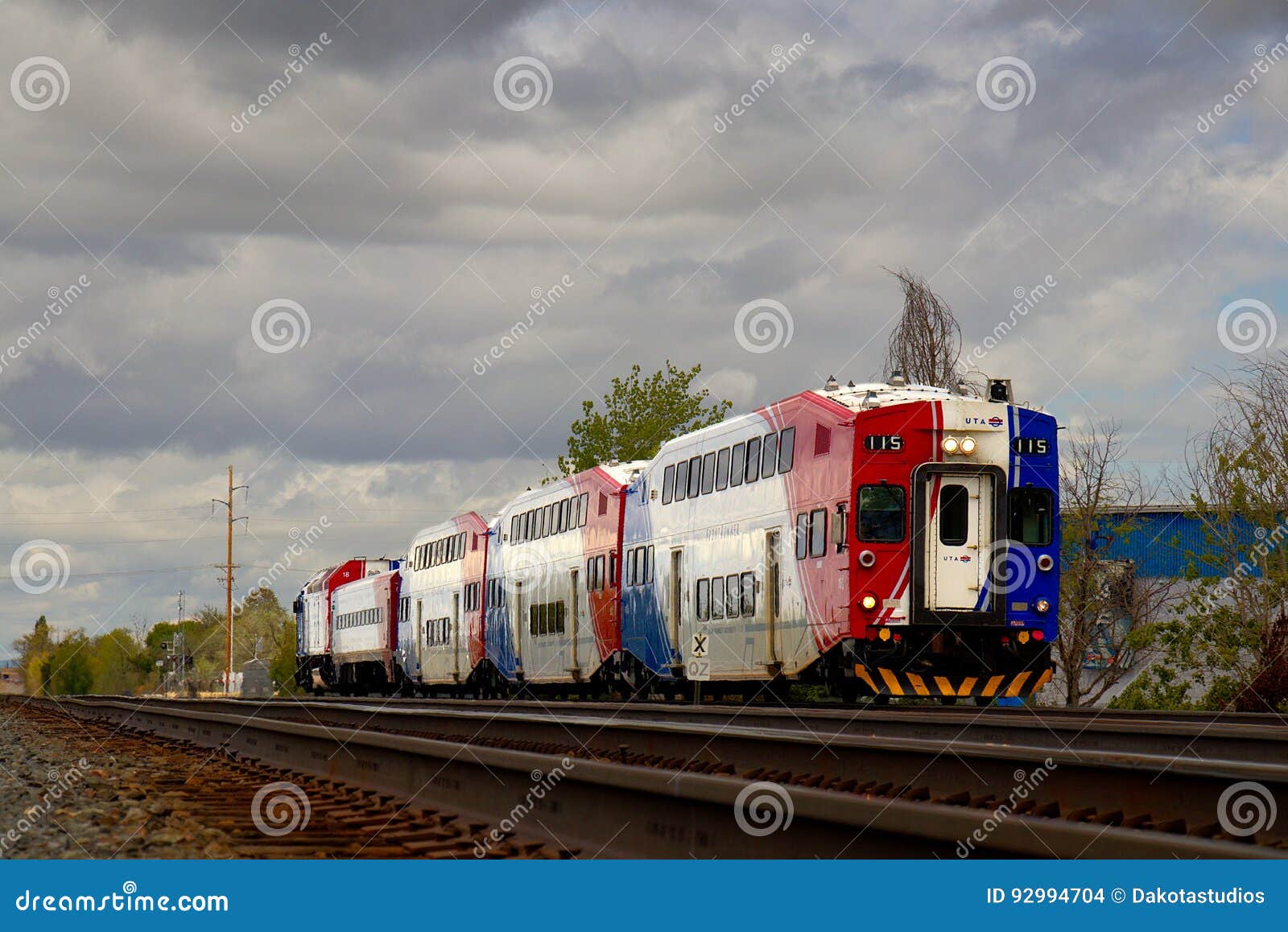 `FrontRunner` Commuter Train in Utah Editorial Stock Image - Image of ...