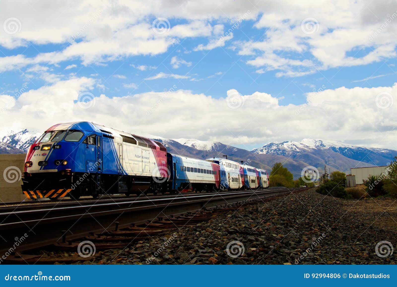 `FrontRunner` Commuter Train in Utah Editorial Photo - Image of front ...