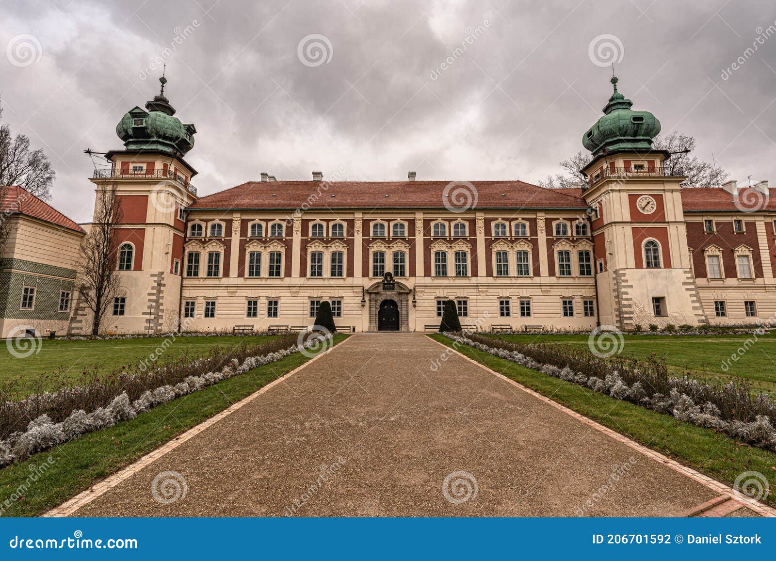 Frontside of Lancut Castle Museum in Poland Editorial Photography ...