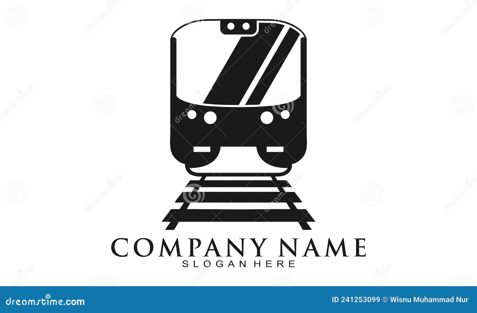 Frontside of Train Illustration Vector Logo Stock Vector - Illustration ...