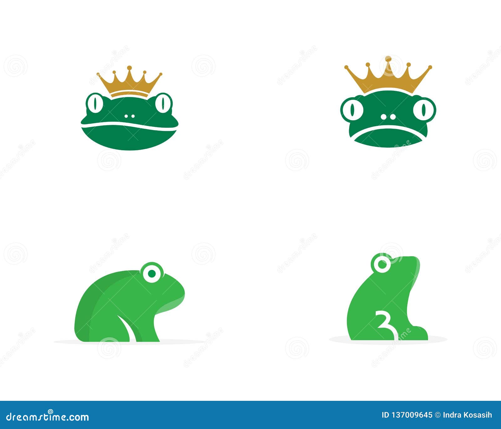 Frosch Logo Template vektor abbildung. Illustration von tier - 137009645