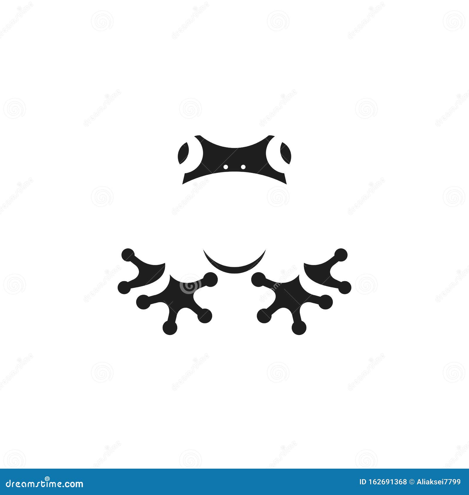 Frosch Logo vektor abbildung. Illustration von kröte - 162691368