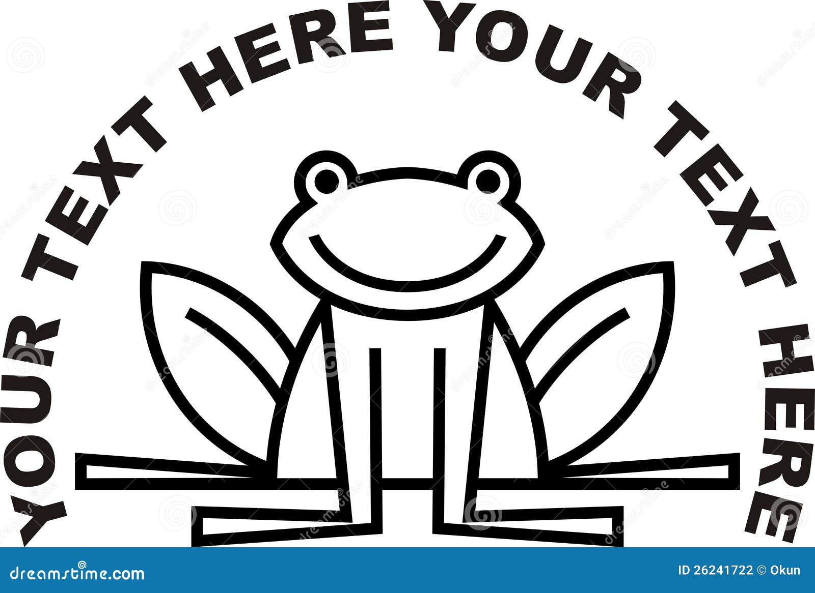 Froschzeichen vektor abbildung. Illustration von ökologie - 26241722