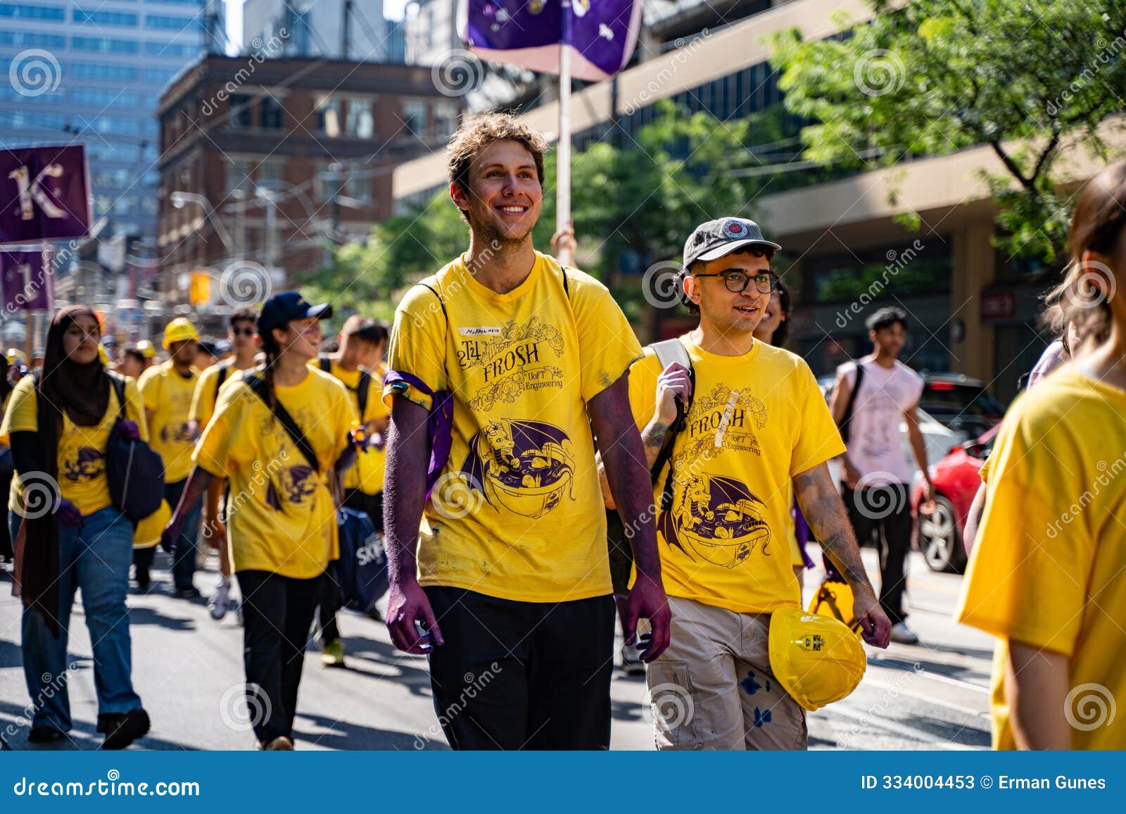 Frosh, the Traditional Downtown March of University of Toronto ...
