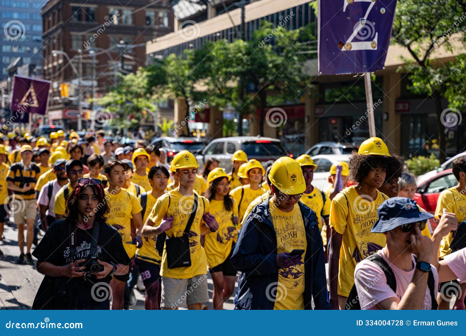 Frosh, the Traditional Downtown March of University of Toronto ...