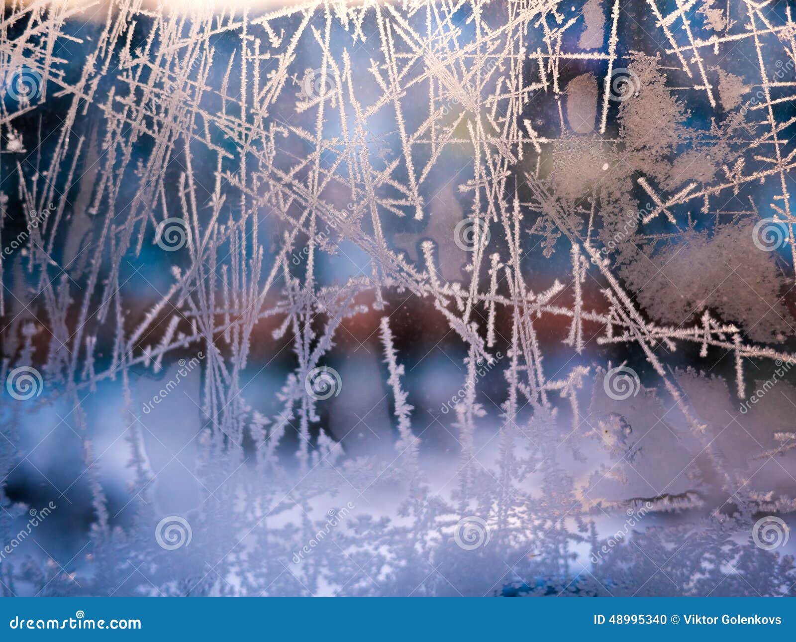 Frost abstract background. stock photo. Image of glass - 48995340
