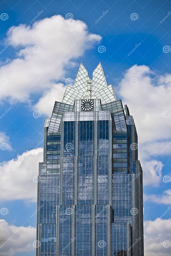 Frost Building, Austin Texas Stock Photo - Image of cloud, skyscraper ...