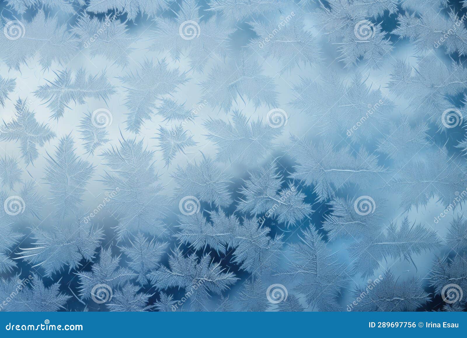 Frost Creates Fascinating Patterns on a Window in Winter Stock Photo ...