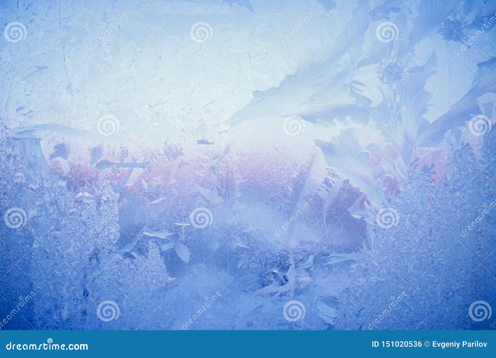 Frost Drawing on Window Glass, Snowflake Ornament after Anomaly Ice ...