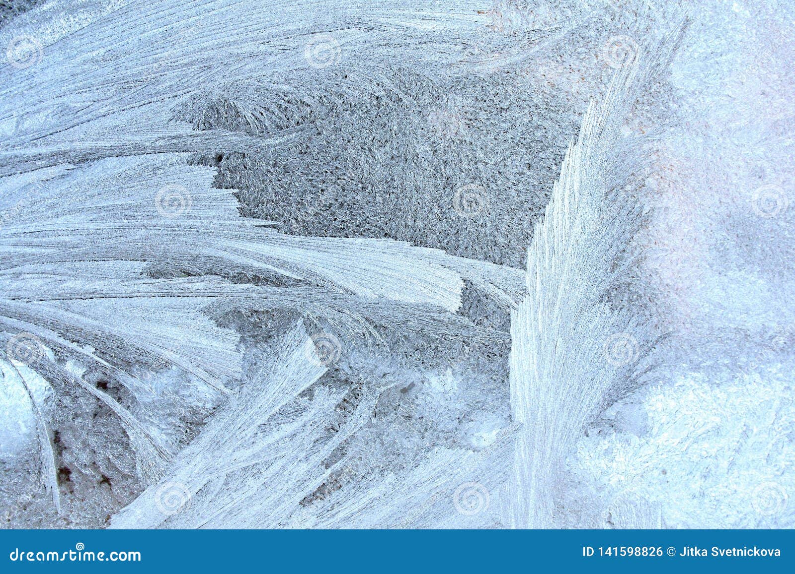 Frost on the glass stock photo. Image of beautiful, winter - 141598826