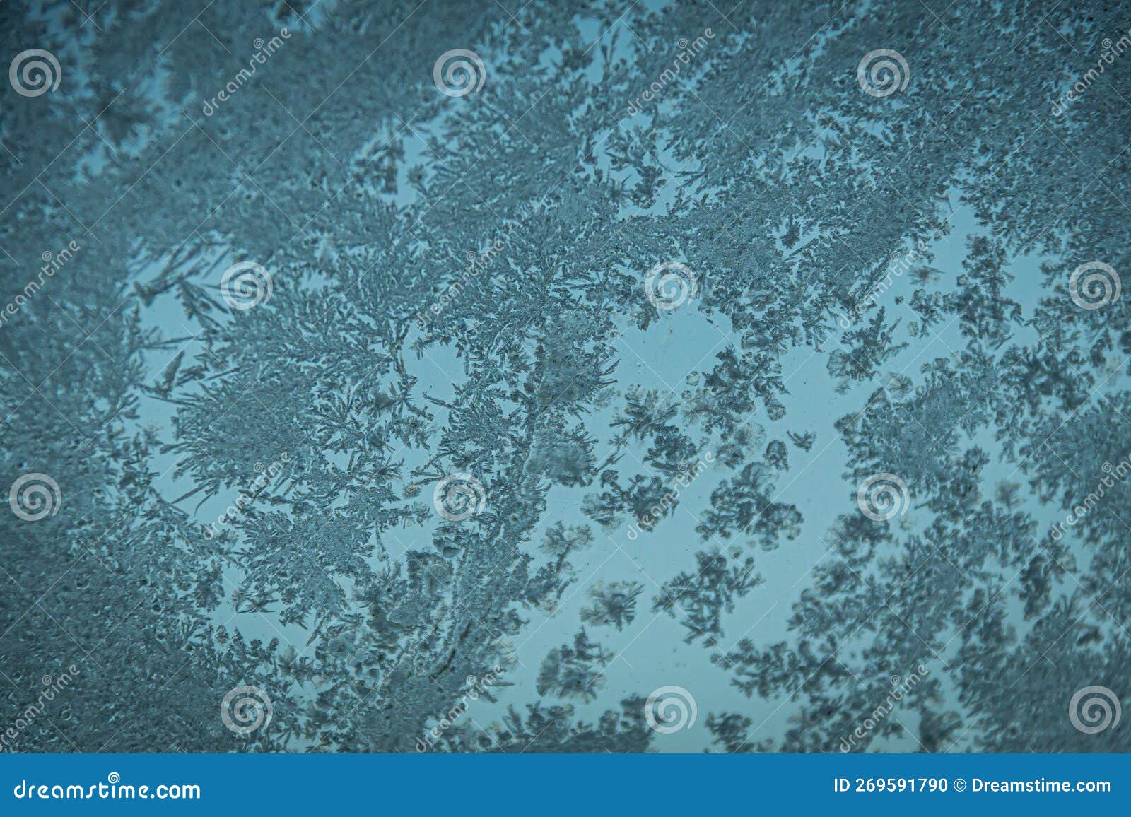 Frost Ice Crystals on the Surface of Glass Stock Photo - Image of ...