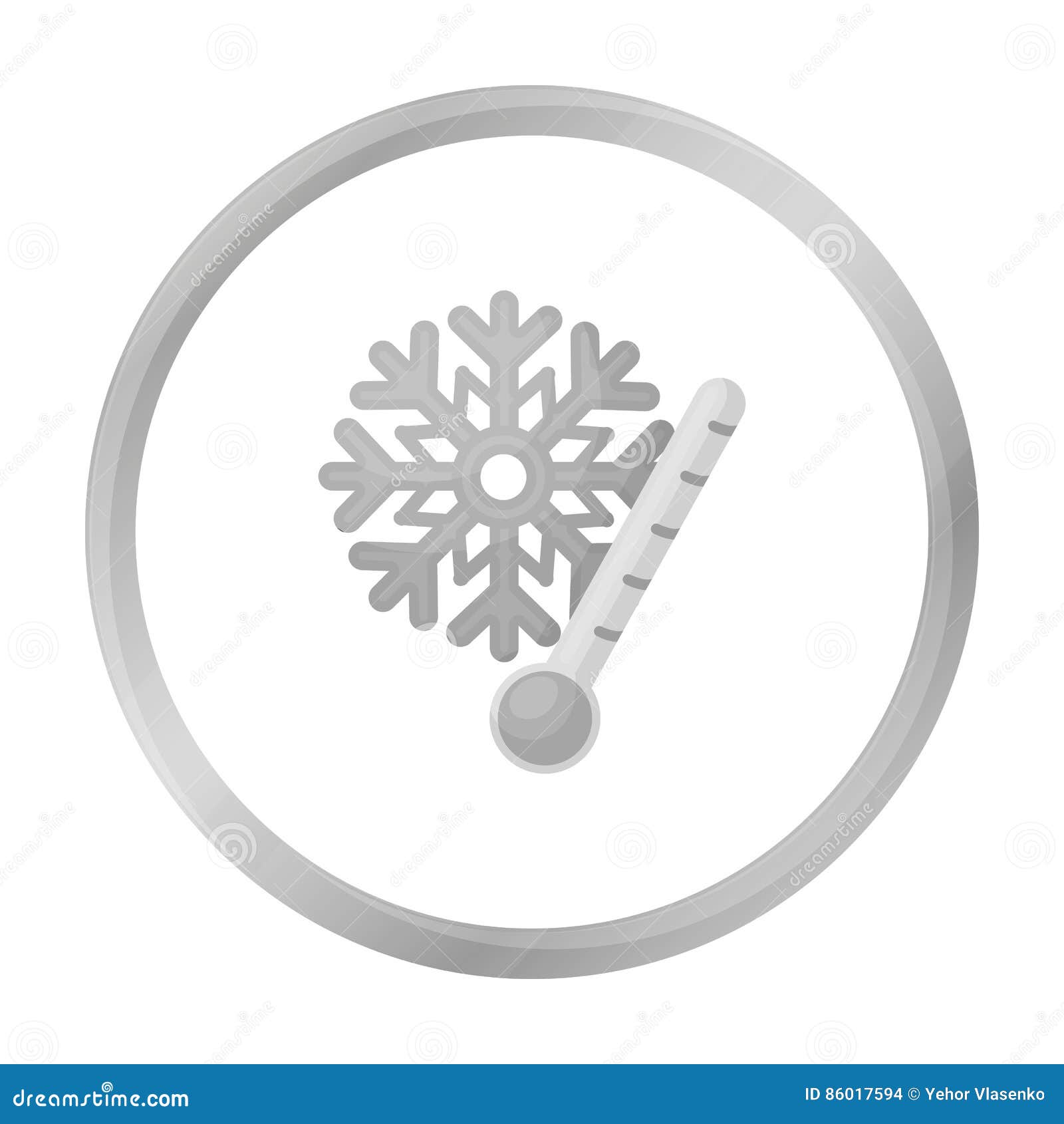 Frost Icon Isolated on White. Weather Symbol Stock Vector ...