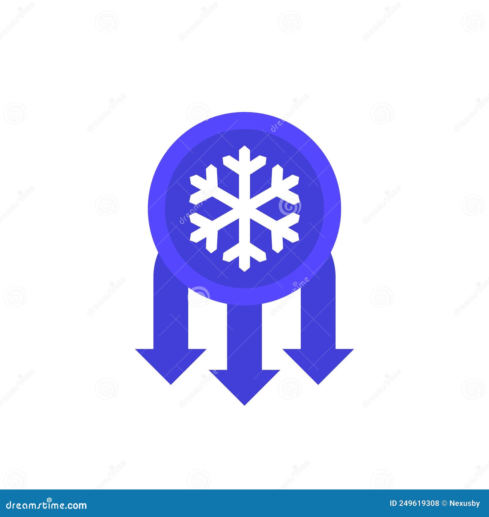 Freezing Icon. Trendy Freezing Logo Concept On White Background Vector ...