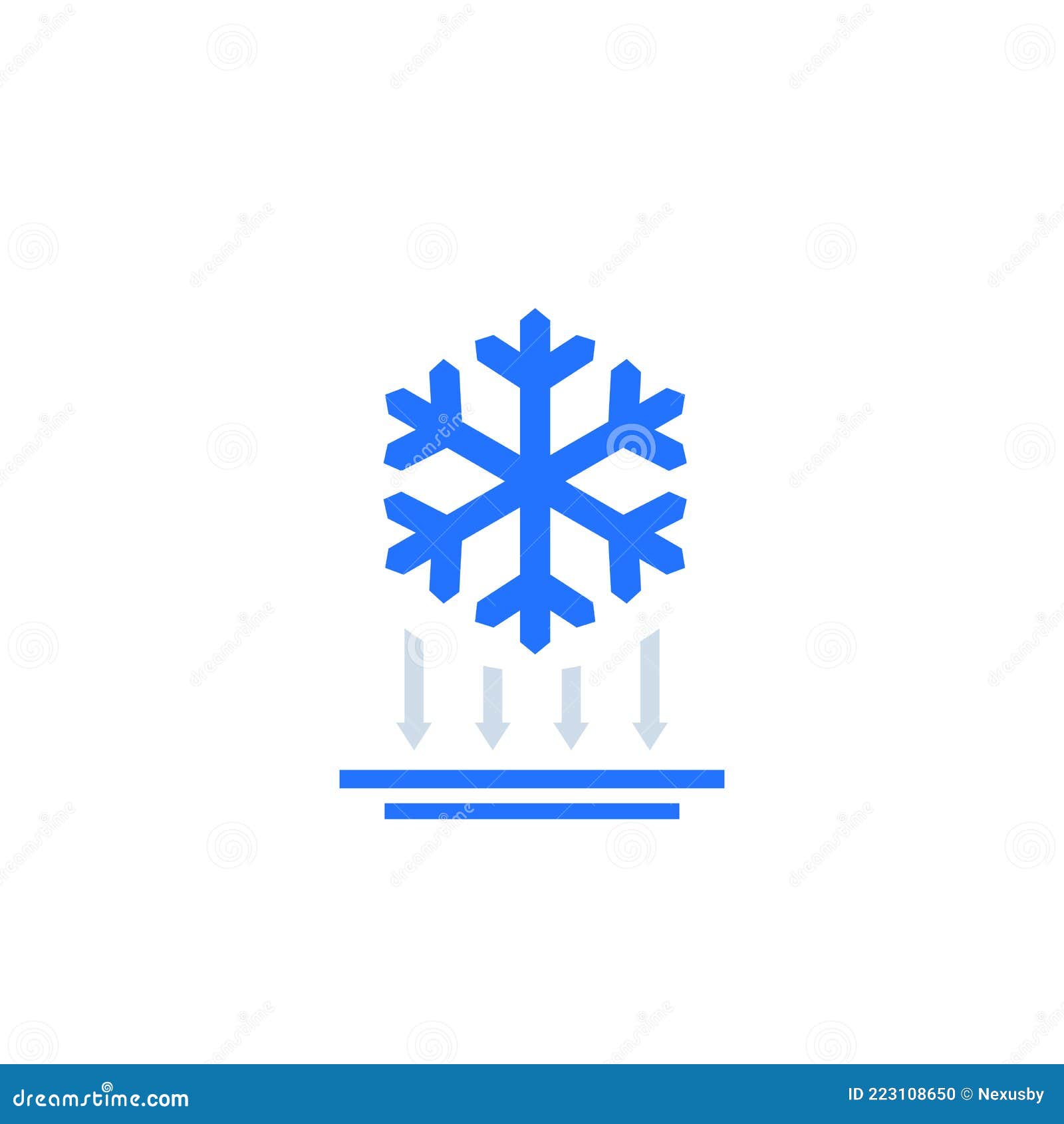 Frost impact icon on white stock vector. Illustration of frostproof ...
