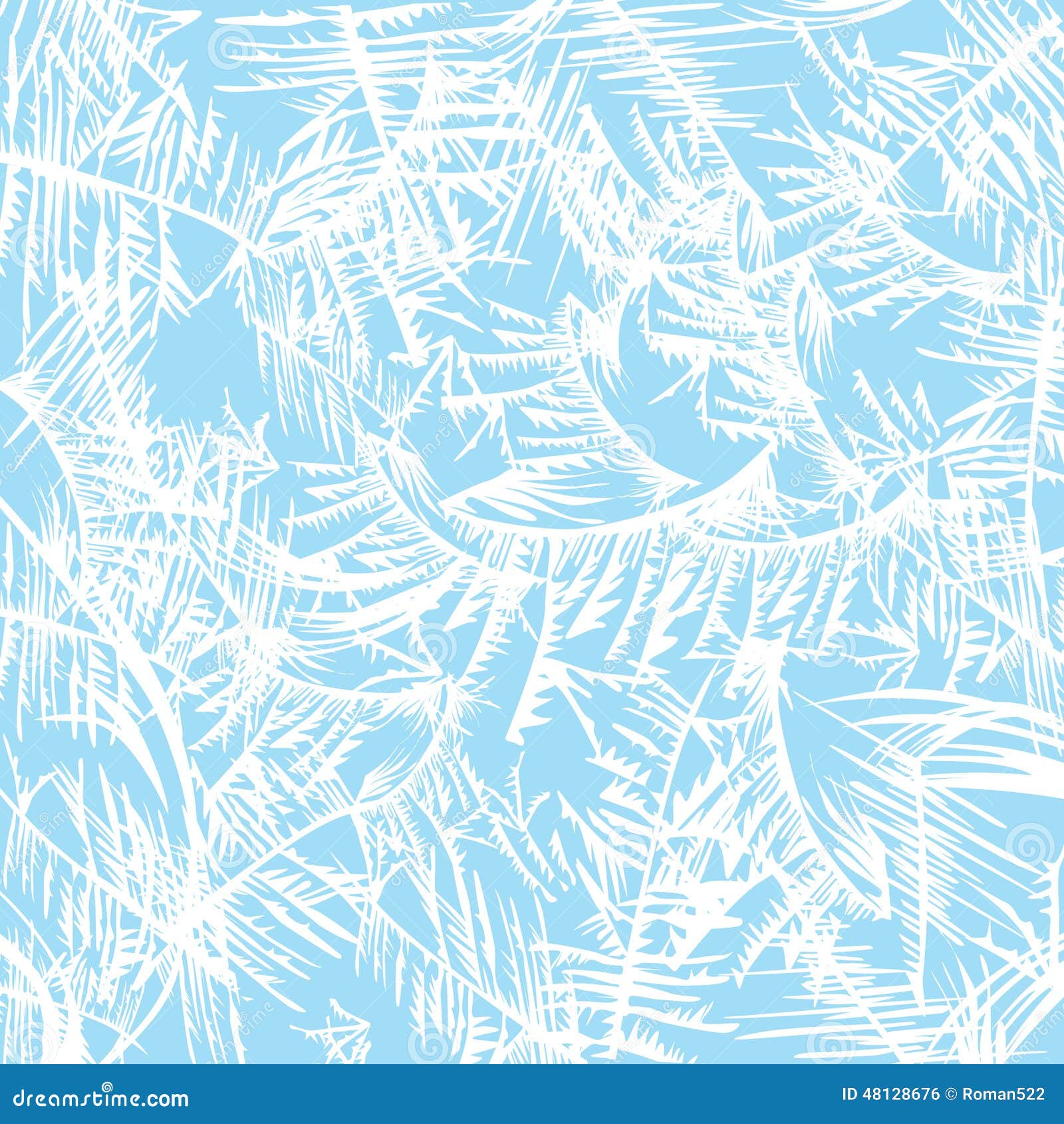 Frost pattern stock vector. Illustration of vector, cold - 48128676