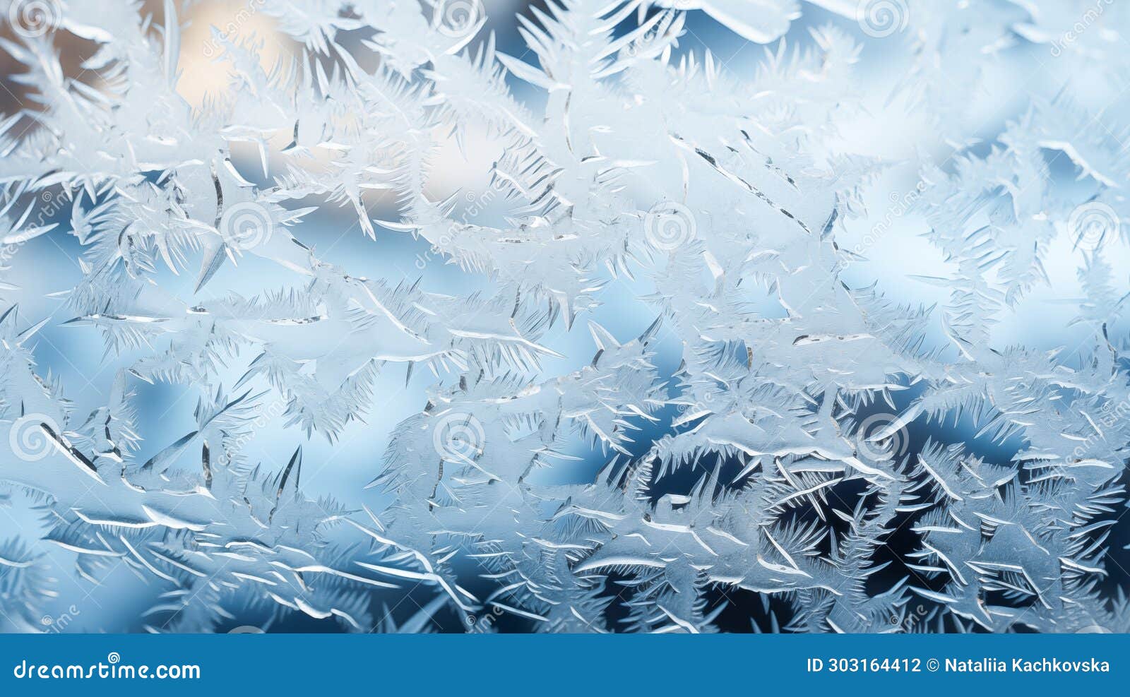 Frost Pattern on the Window Stock Photo - Image of frosty, color: 303164412