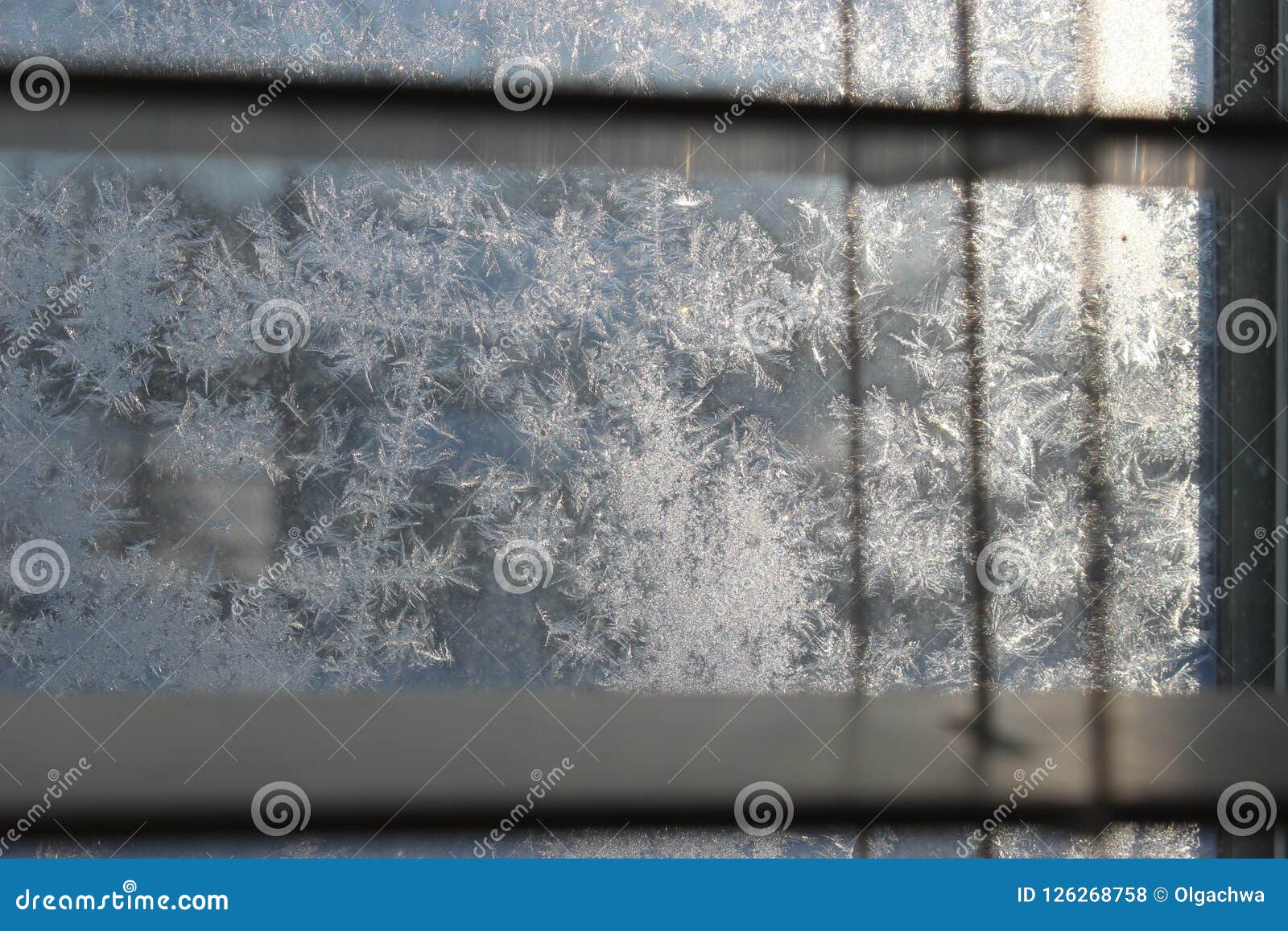Frost Pattern on Winter Window Stock Photo - Image of fresh, christmas ...