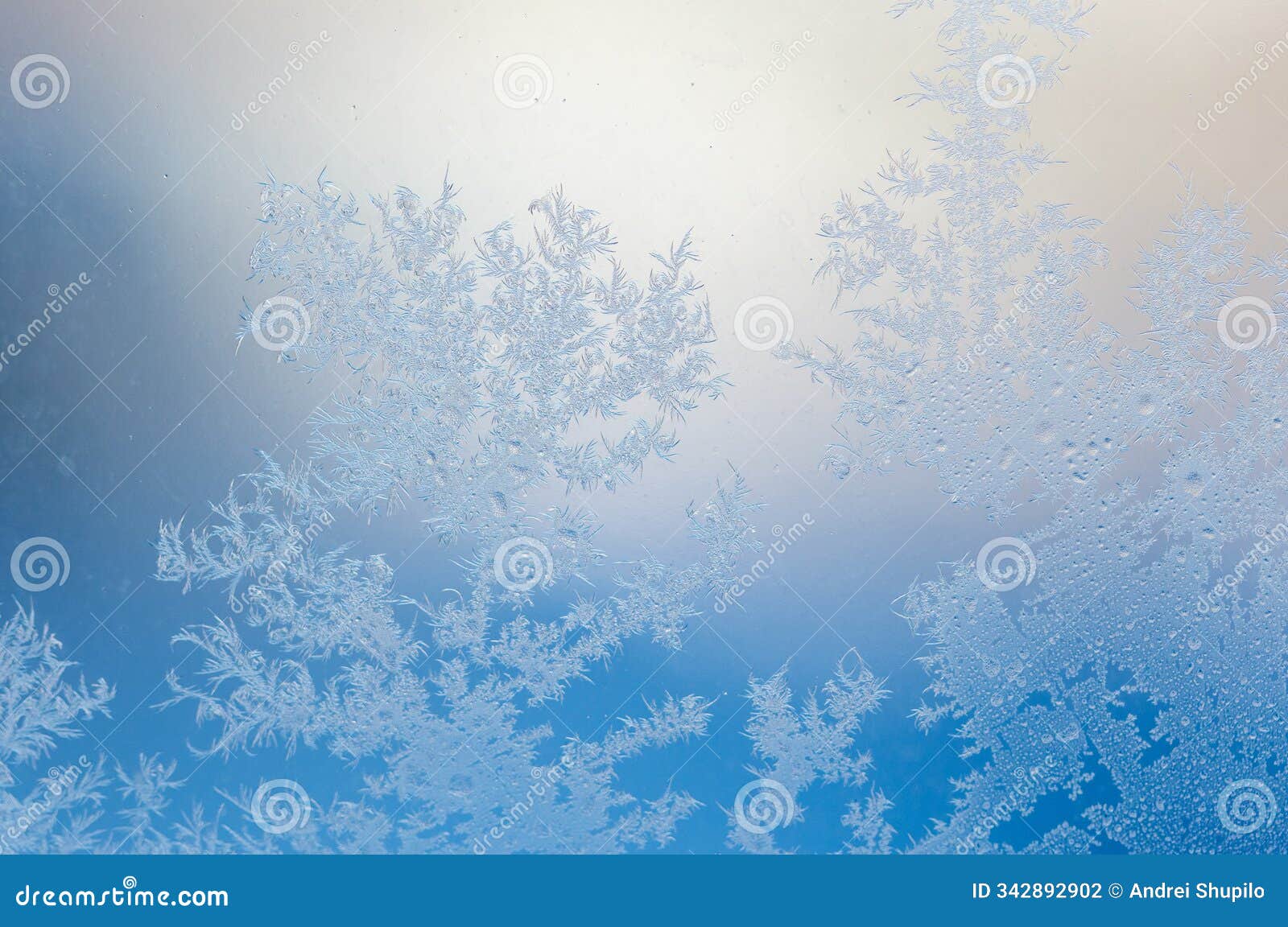Frost Patterns on Window Glass. Cold Winter Background Stock Photo ...