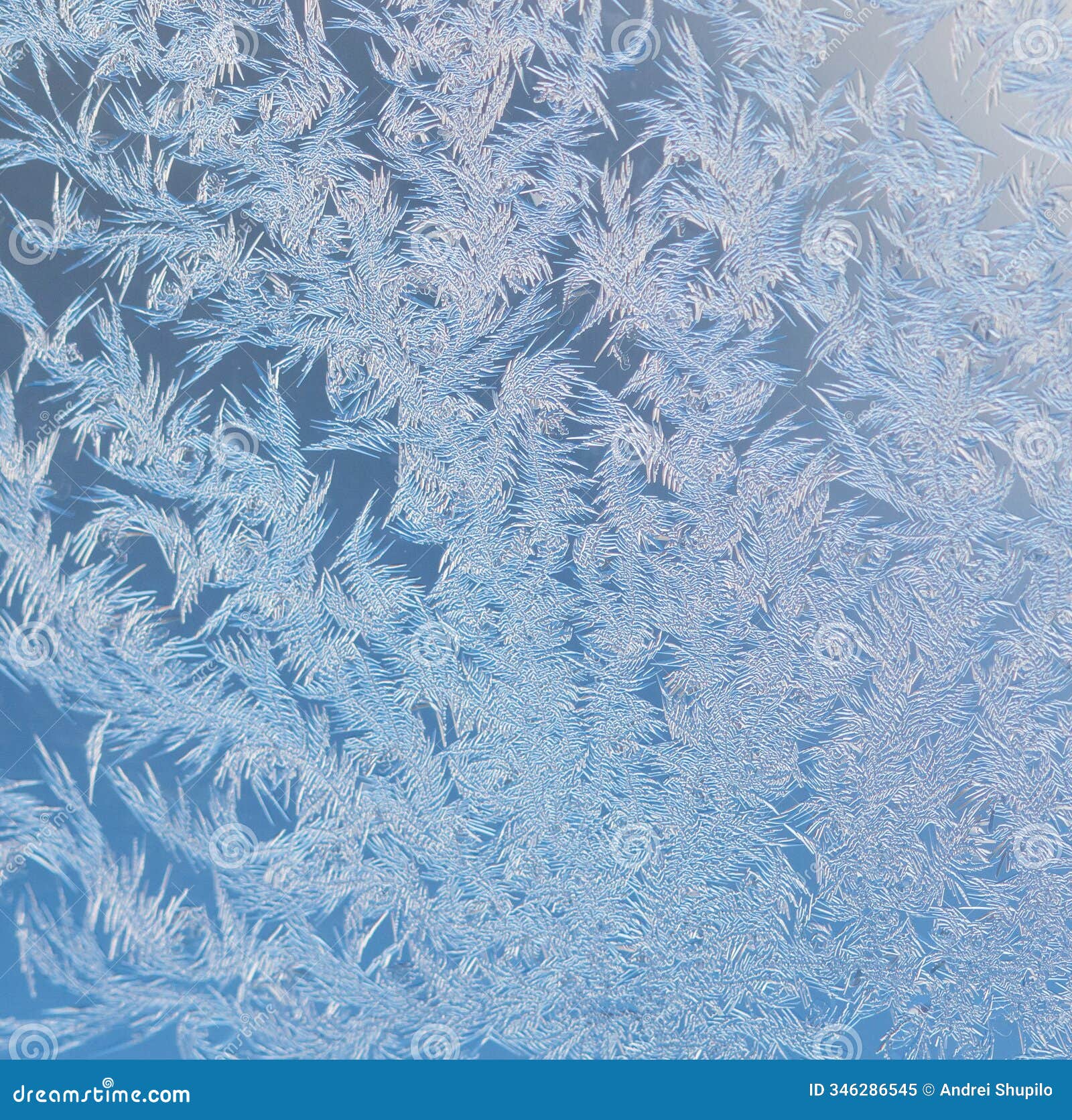 Frost Patterns on Window Glass. Cold Winter Background Stock Image ...
