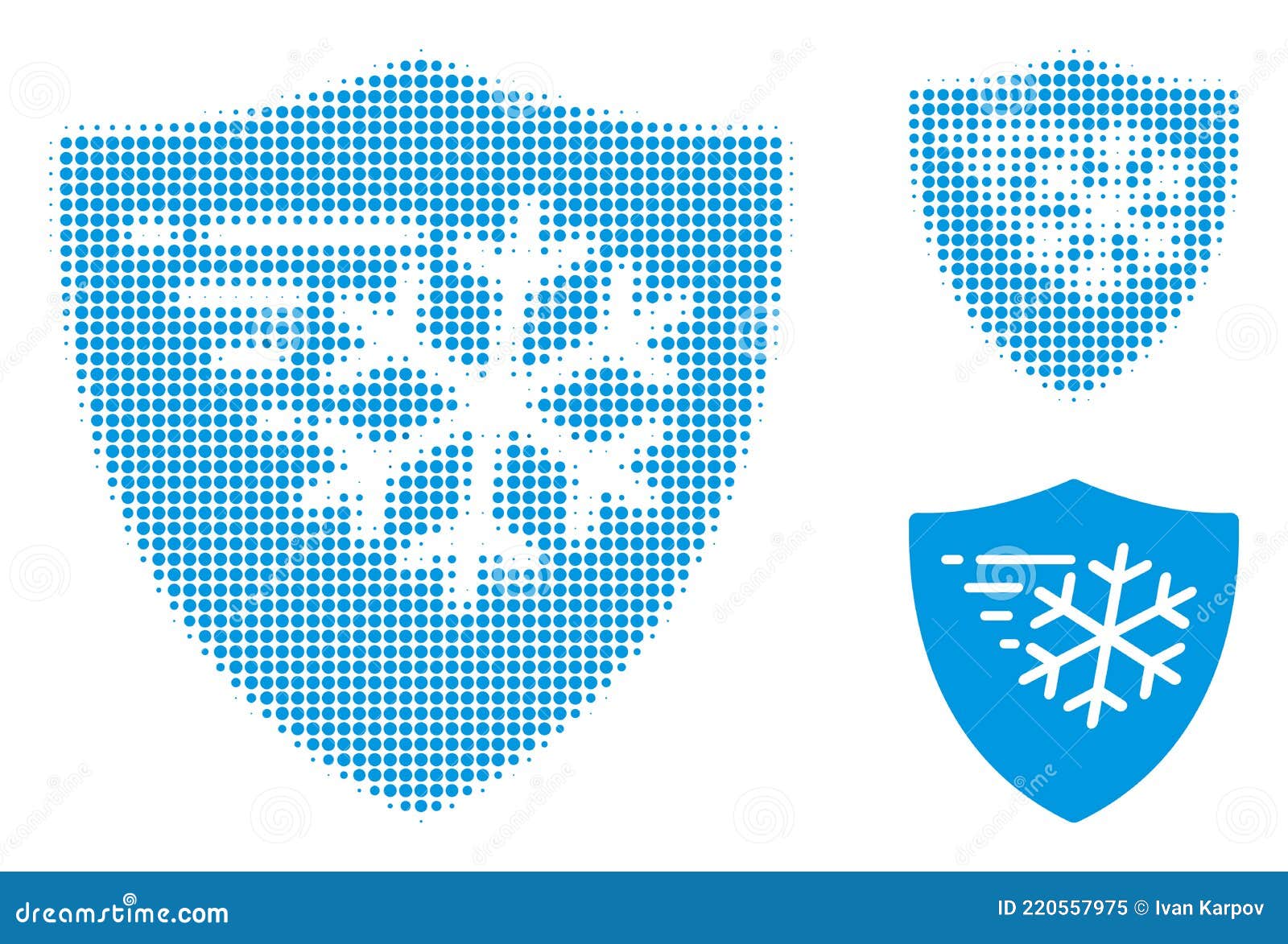 Frost Protection Halftone Dotted Icon Stock Illustration - Illustration ...