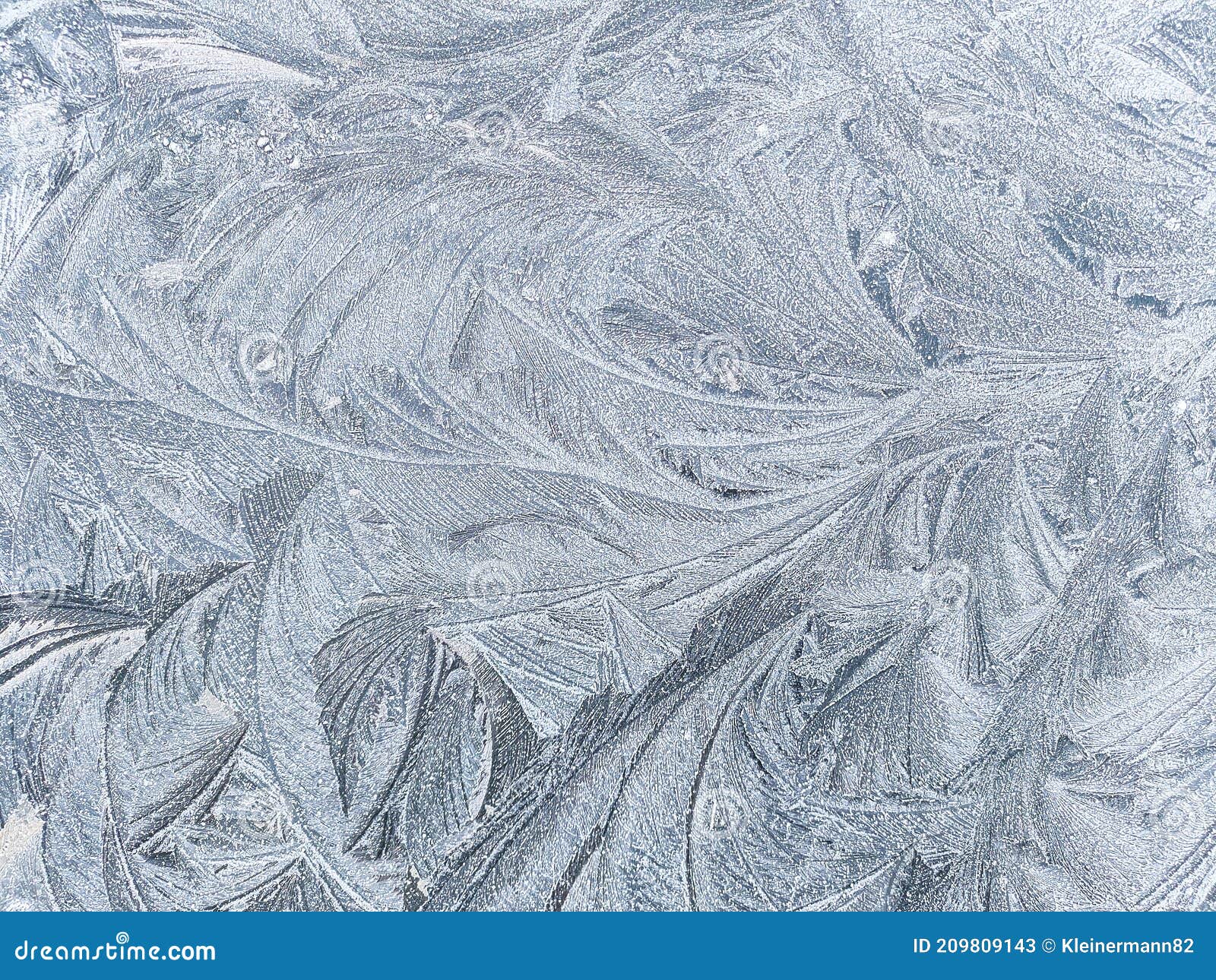 Frost on a Surface, Ice Crystals Stock Image - Image of crystals, macro ...
