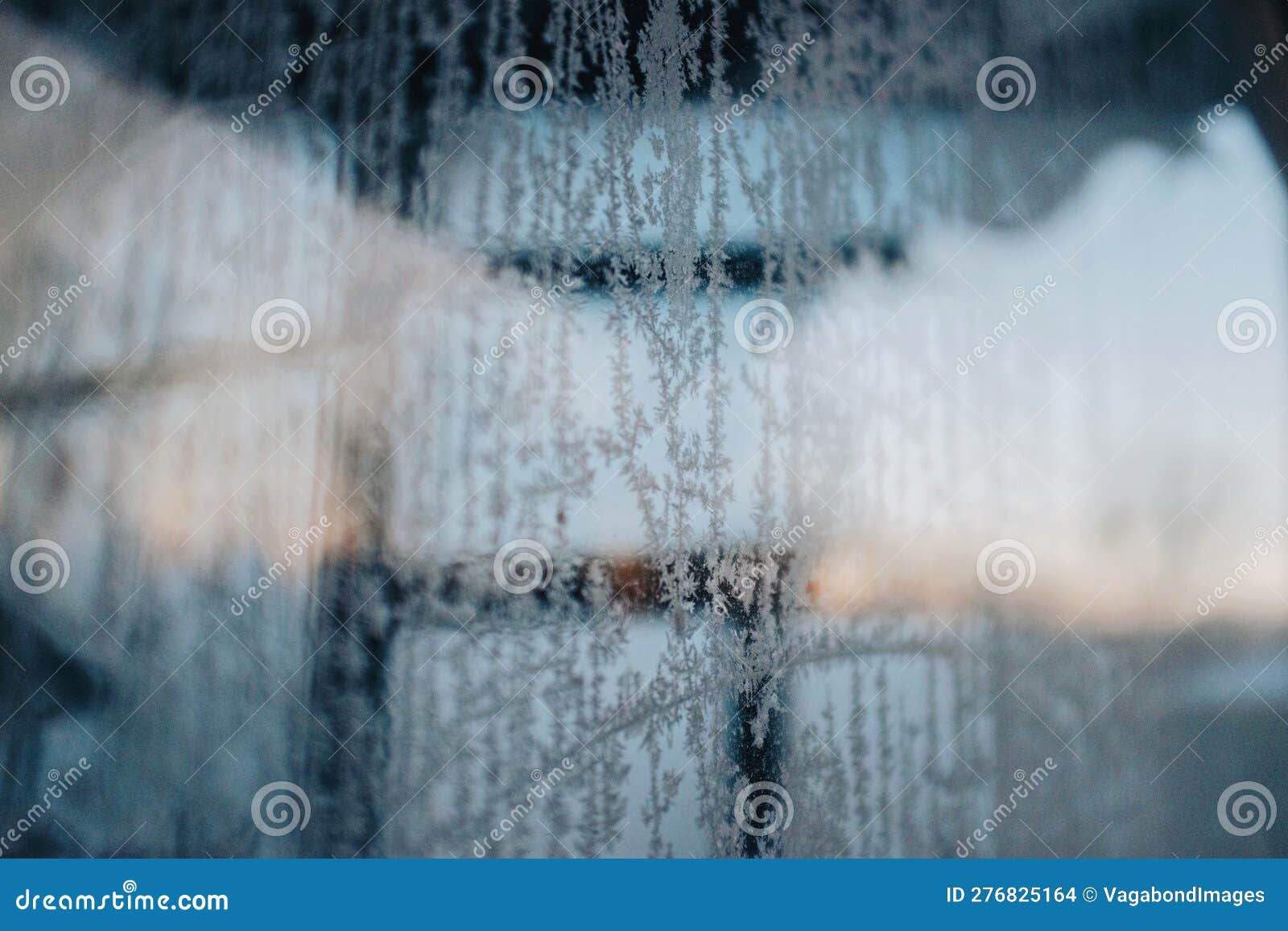 Frost Texture on a Cabin Window Glass Stock Photo - Image of light ...