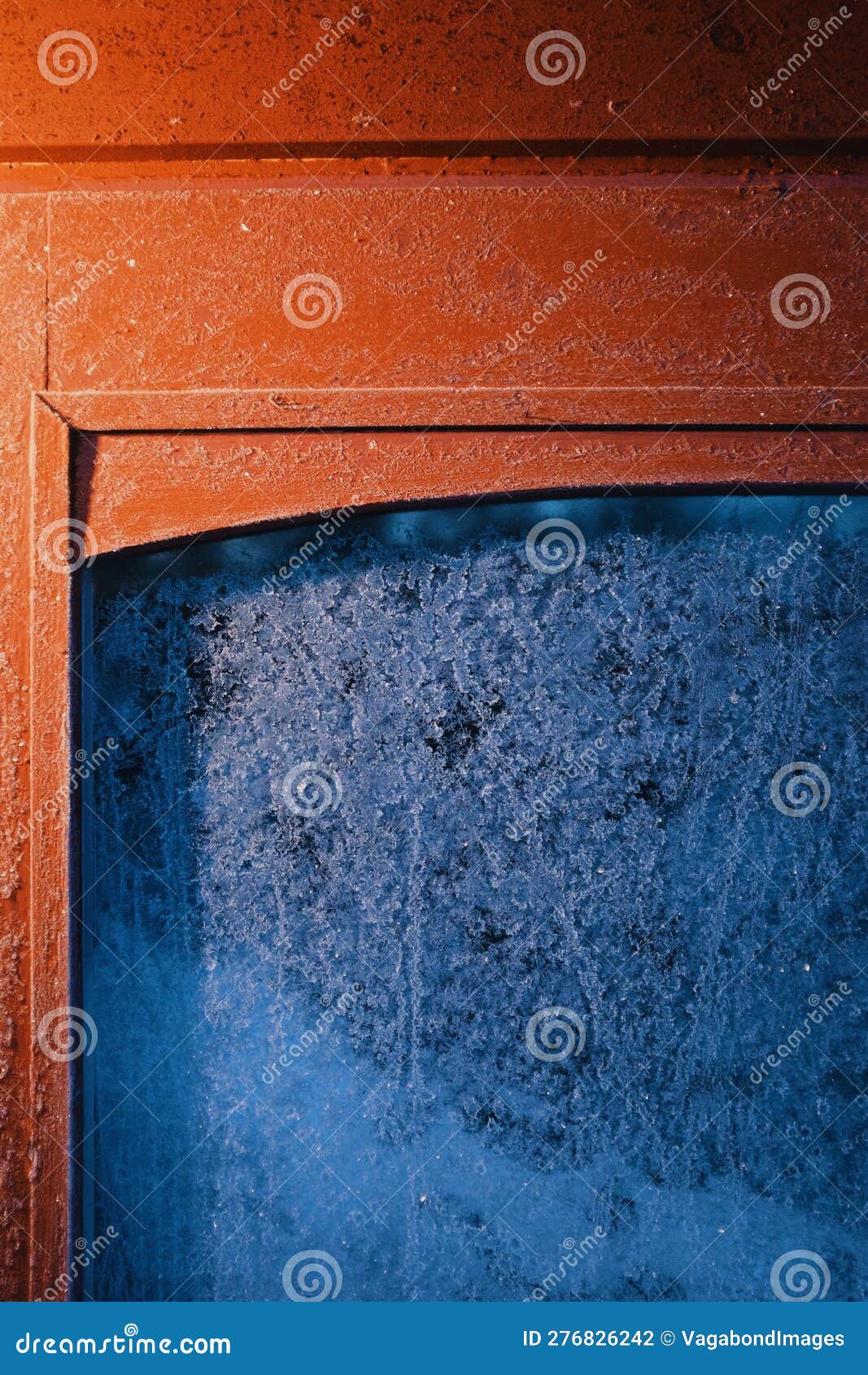 Frost Texture on a Cabin Window Glass Stock Photo - Image of snow ...