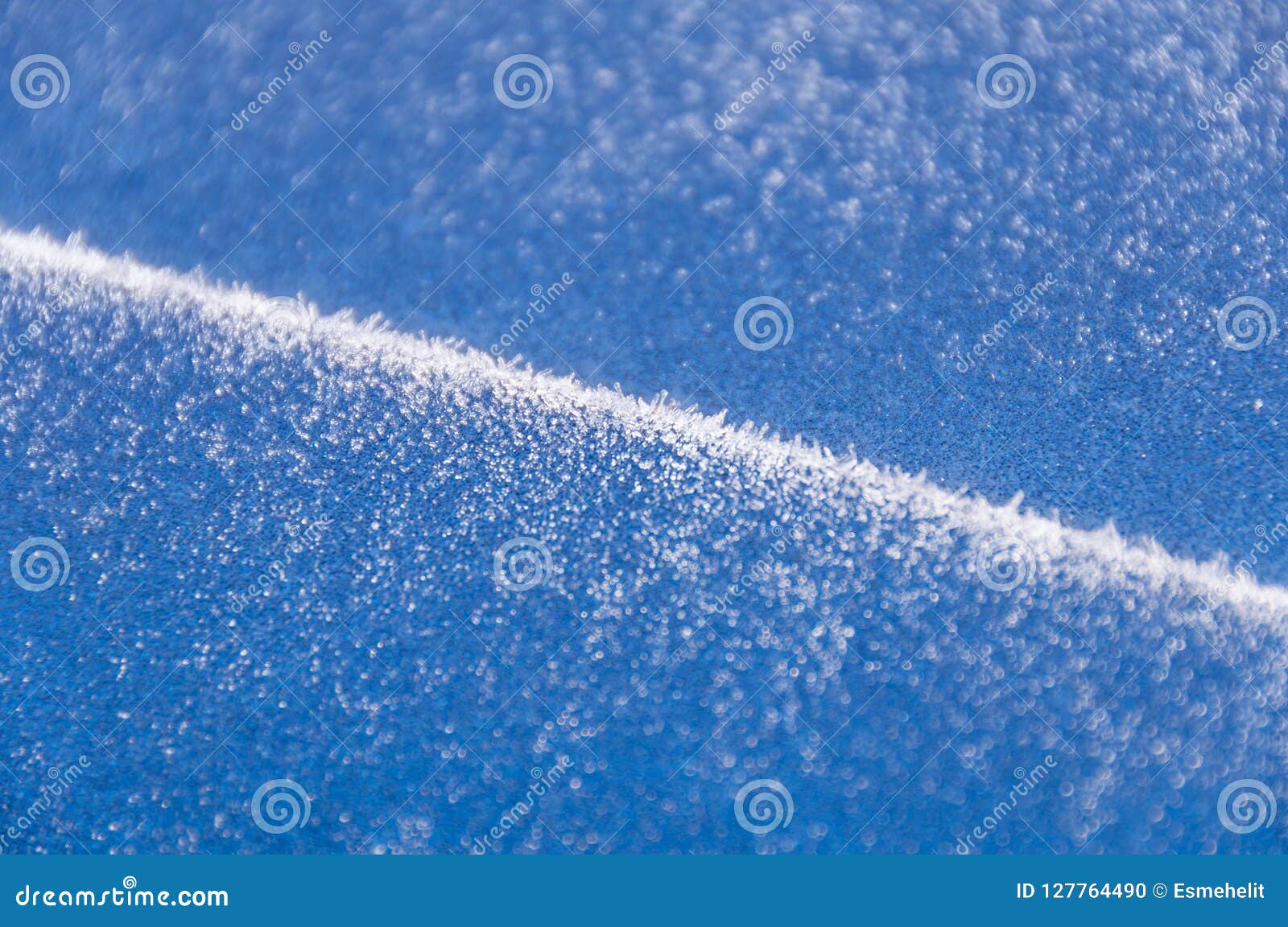 Frost Texture Over Blue Metal. Abstract Background Stock Photo - Image ...