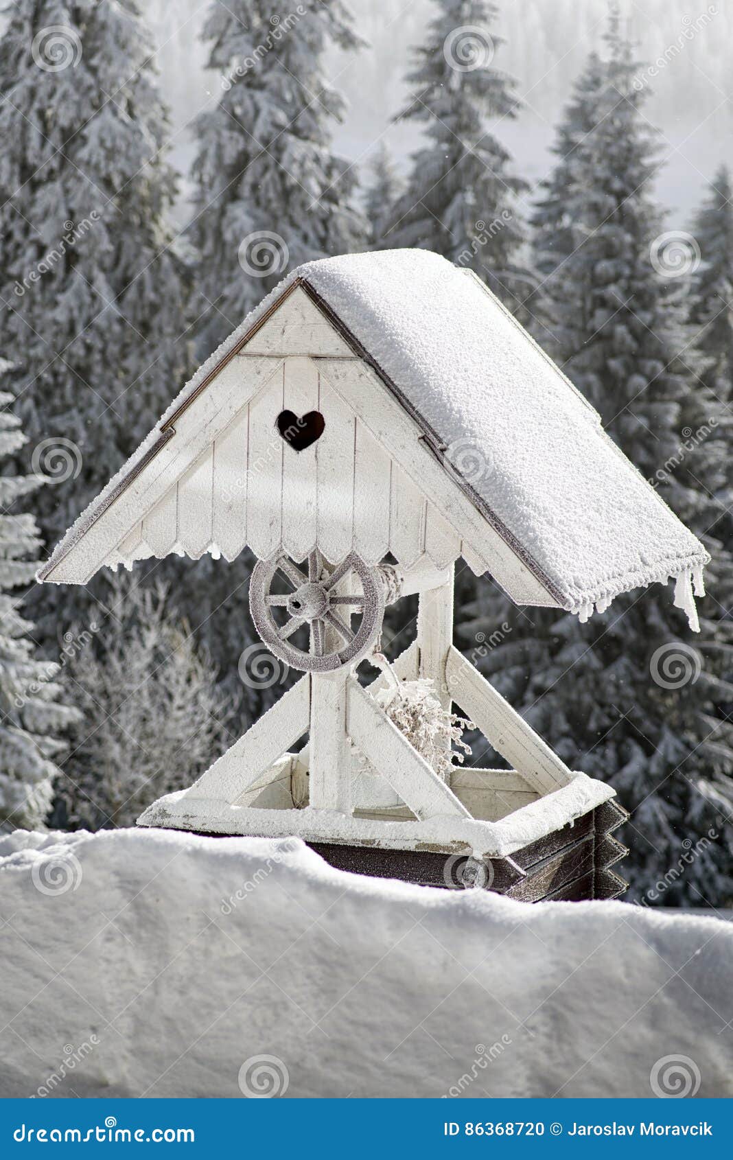 Frost on the well stock photo. Image of frost, frozen - 86368720