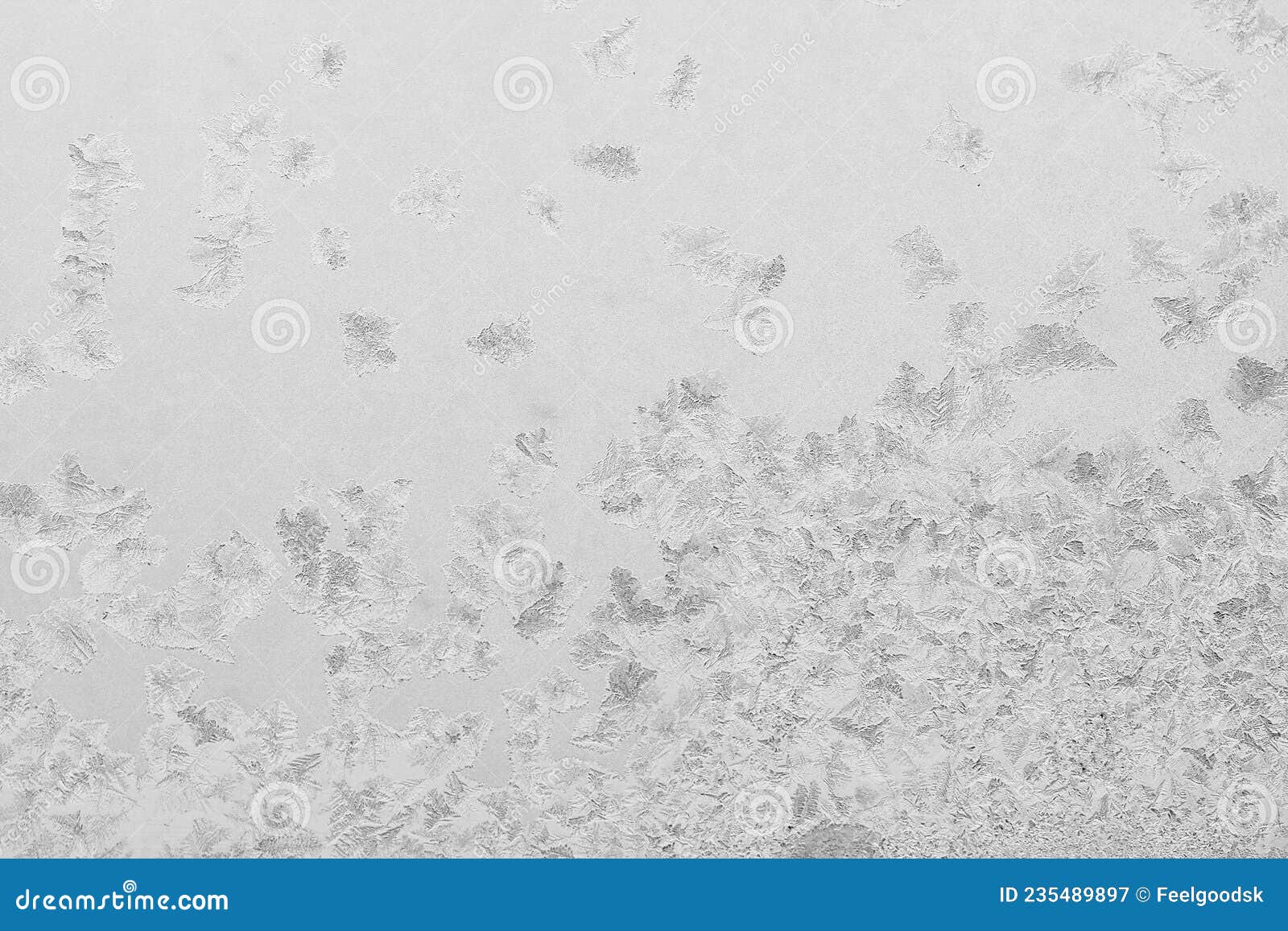 Frost on the Window, Natural Texture on Glass with Frozen Pattern. Copy ...