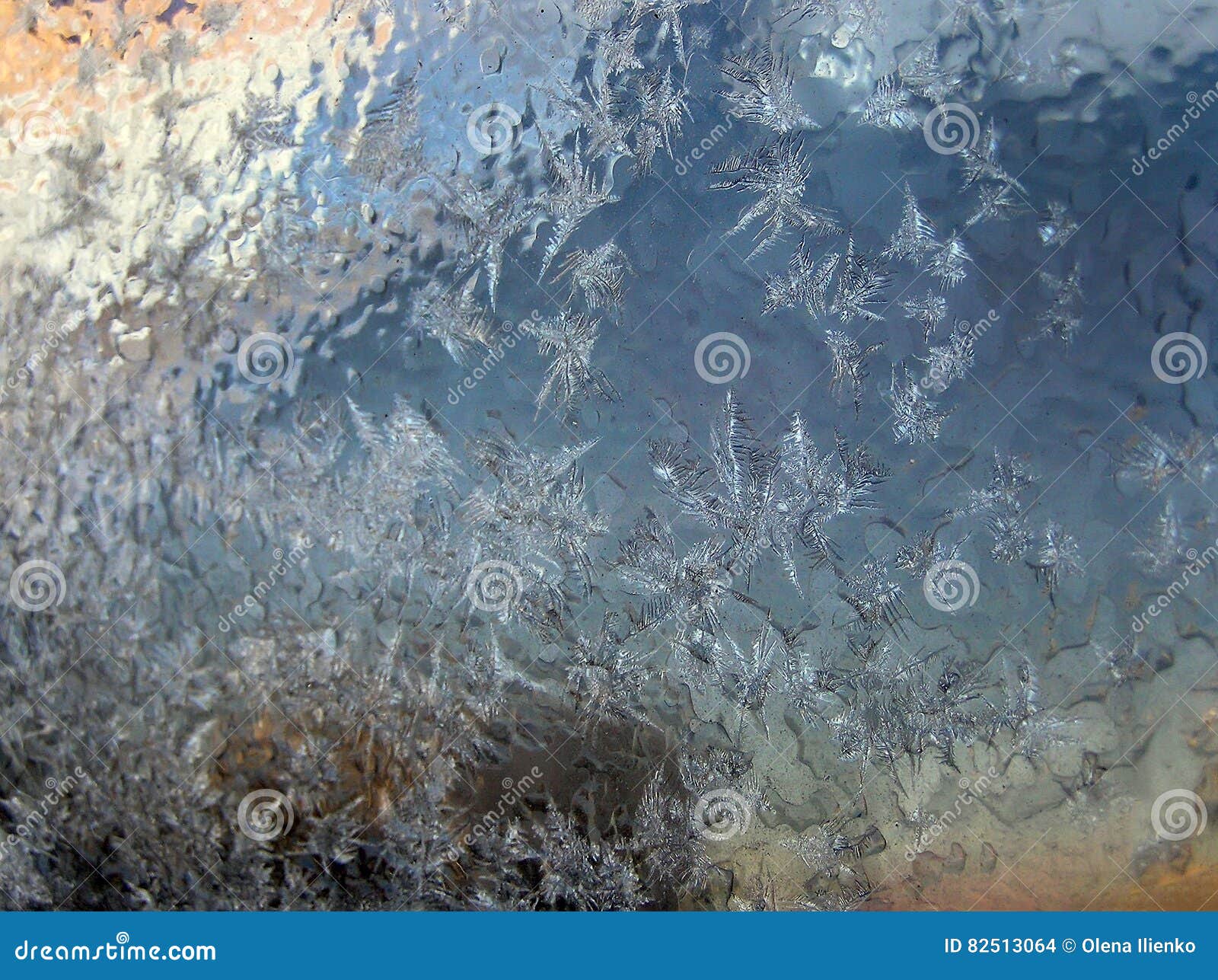 Frost on a window pane stock photo. Image of abstract - 82513064