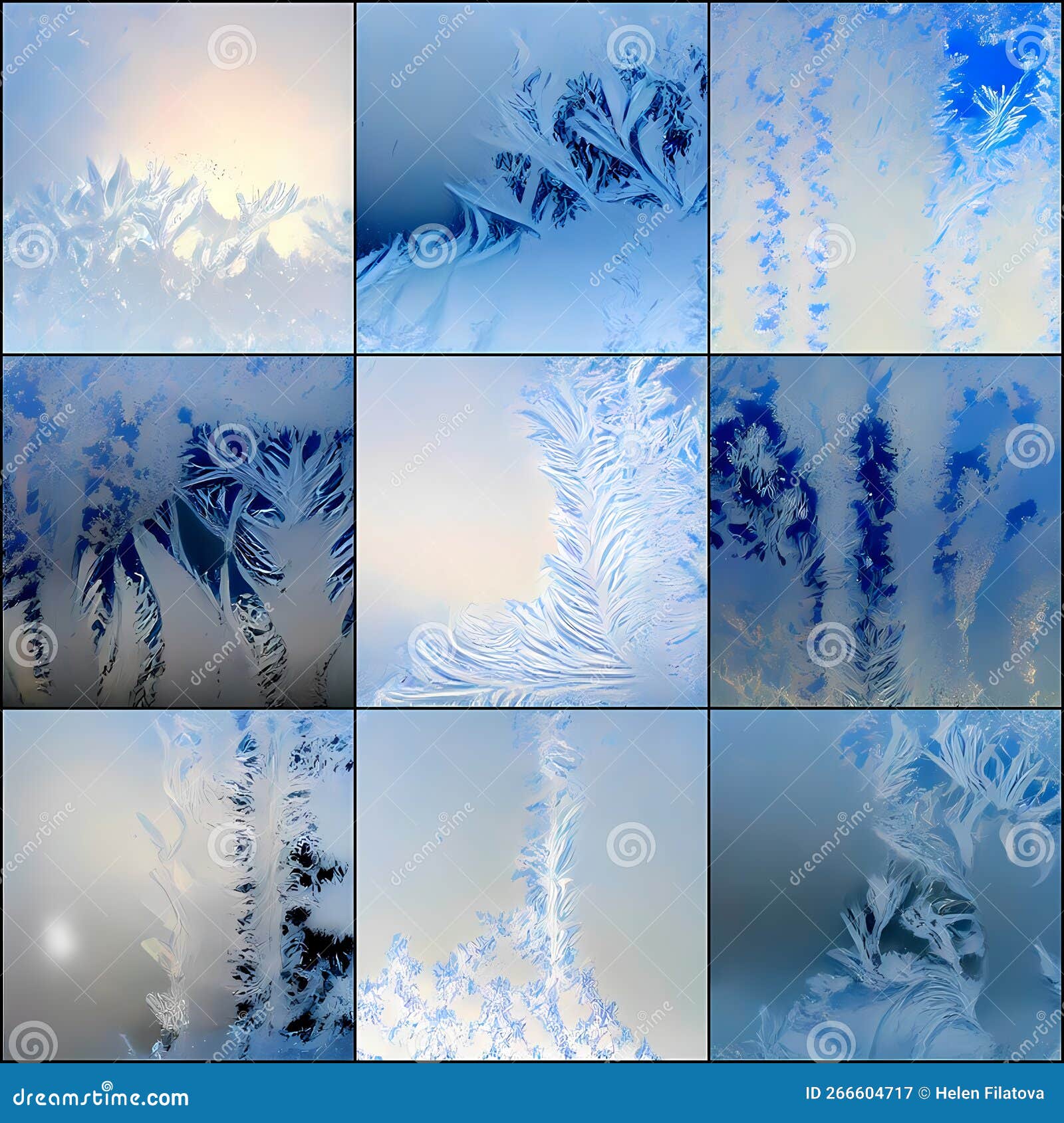 Frost on window stock illustration. Illustration of decoration - 266604717